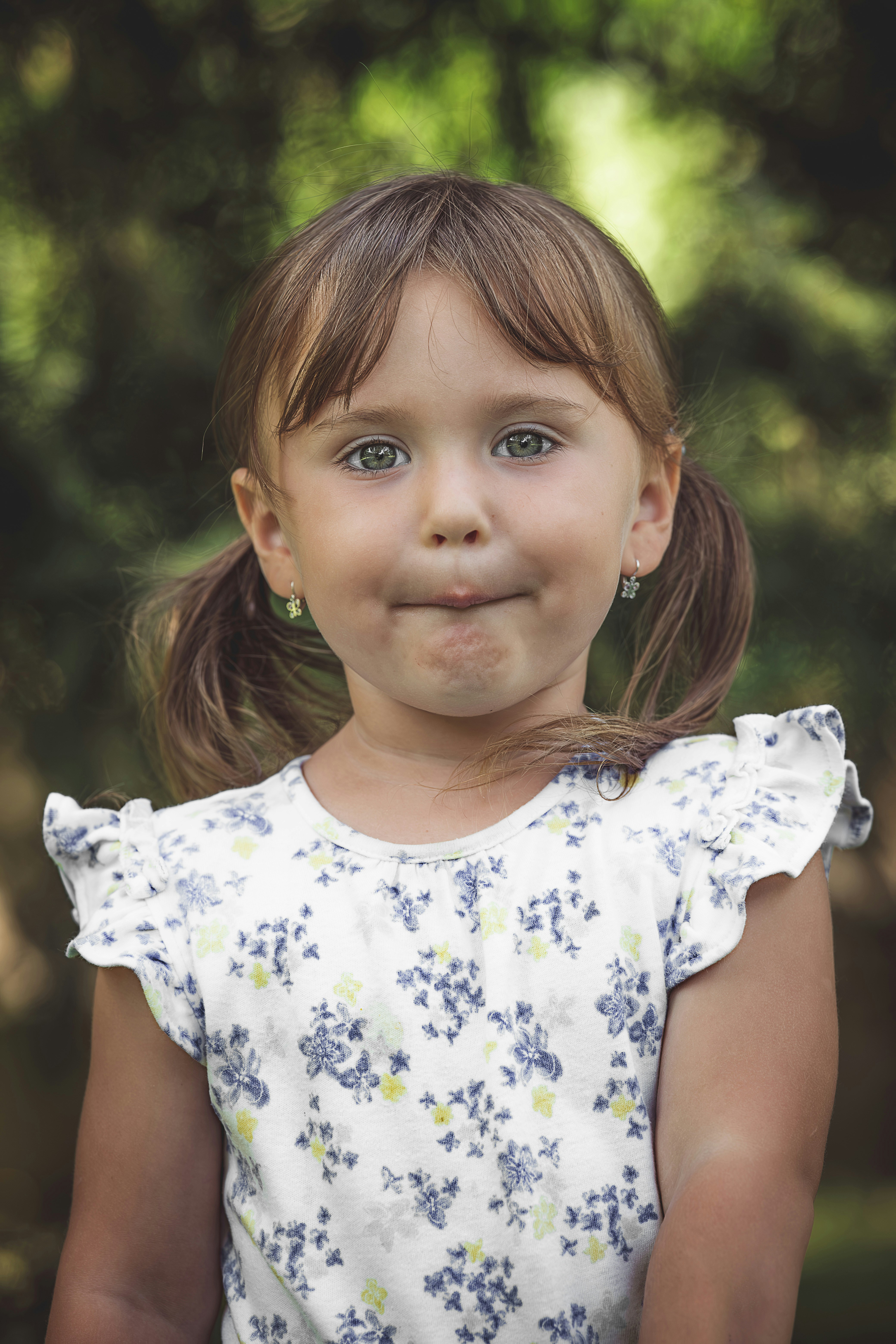 Soft-Headed Portrait: A Curious Smile in Sunny Bloom