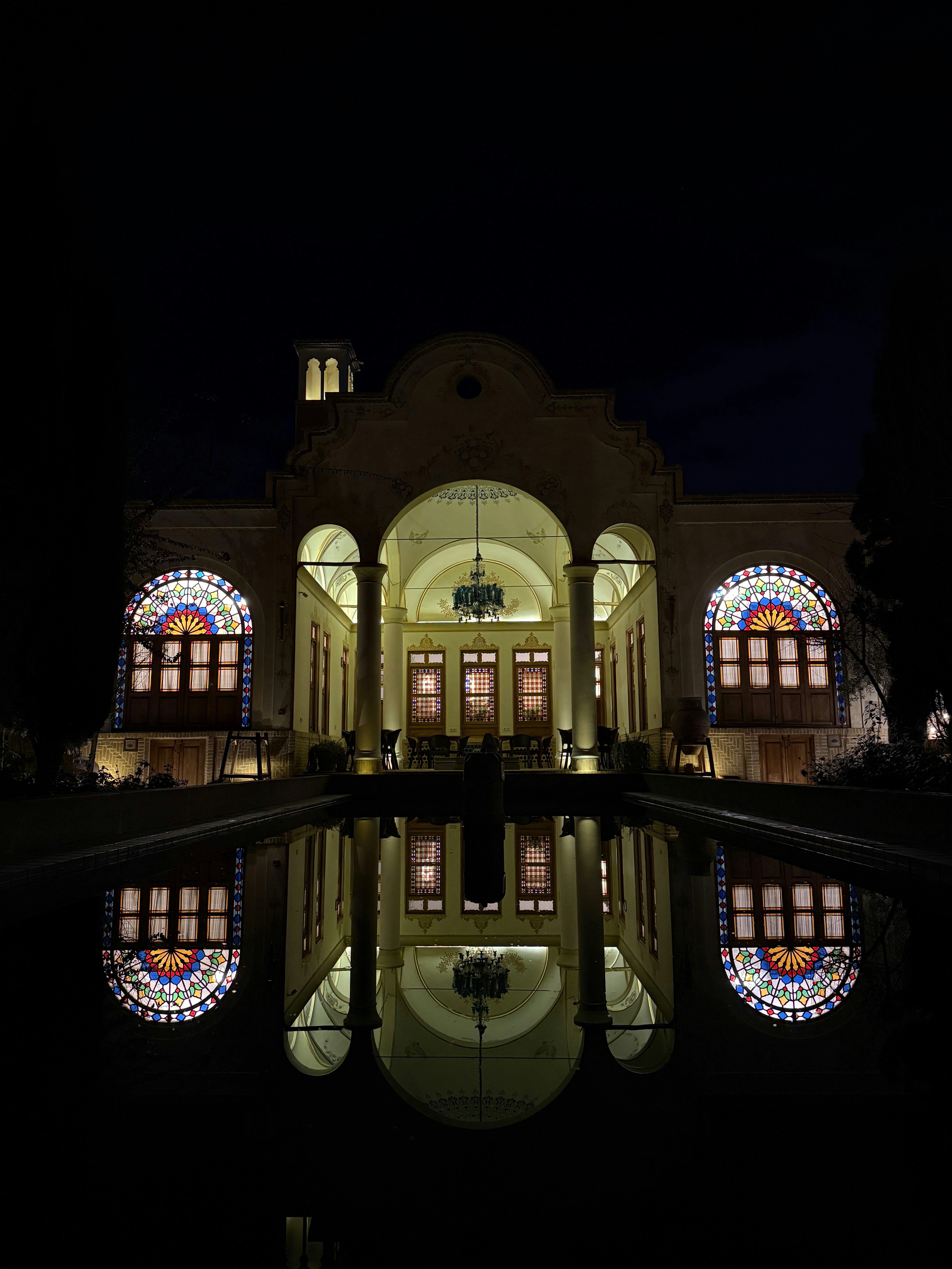 Night at the Reflective Arcadia