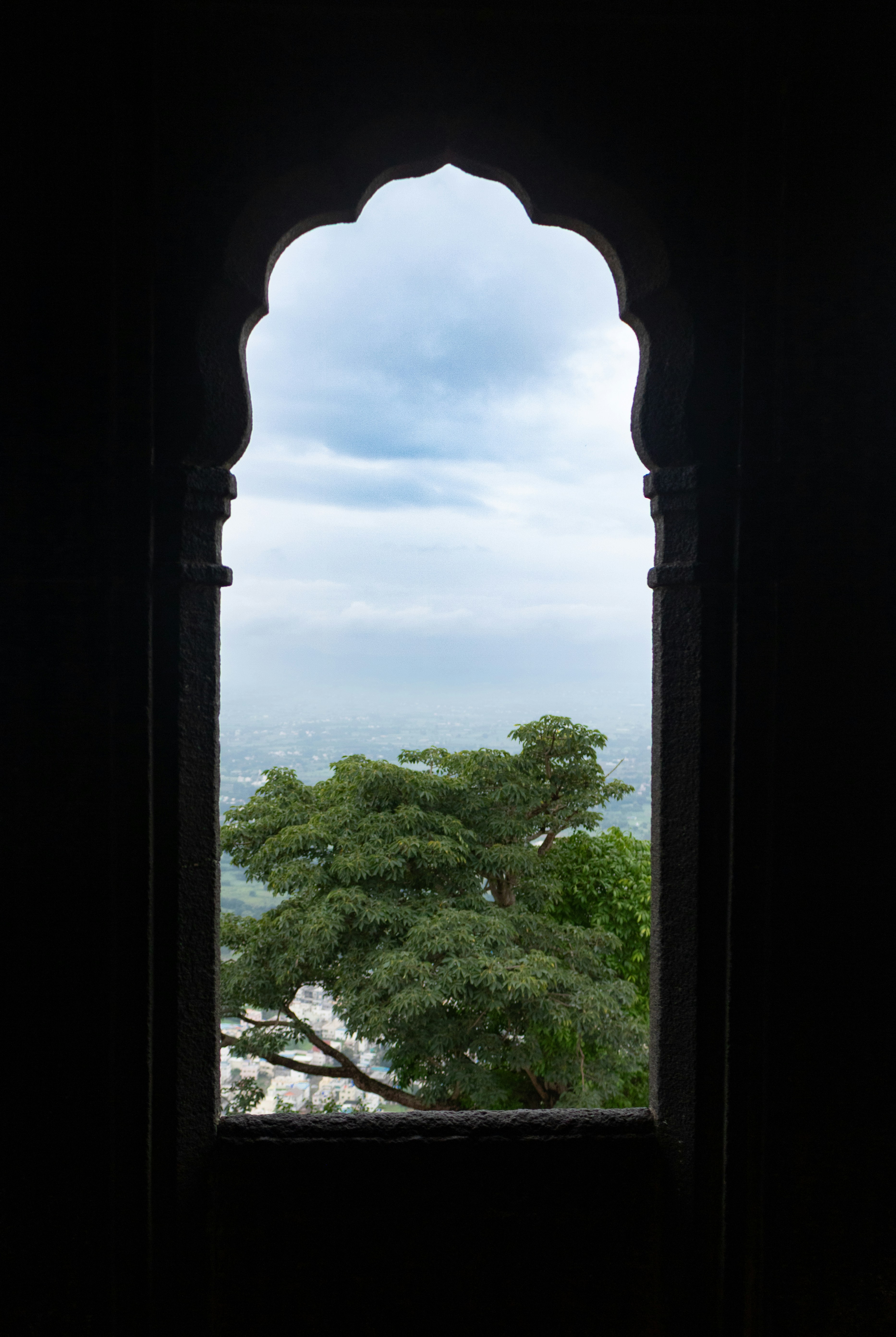 Nightfall Through a Hallowed Archway into the Valley