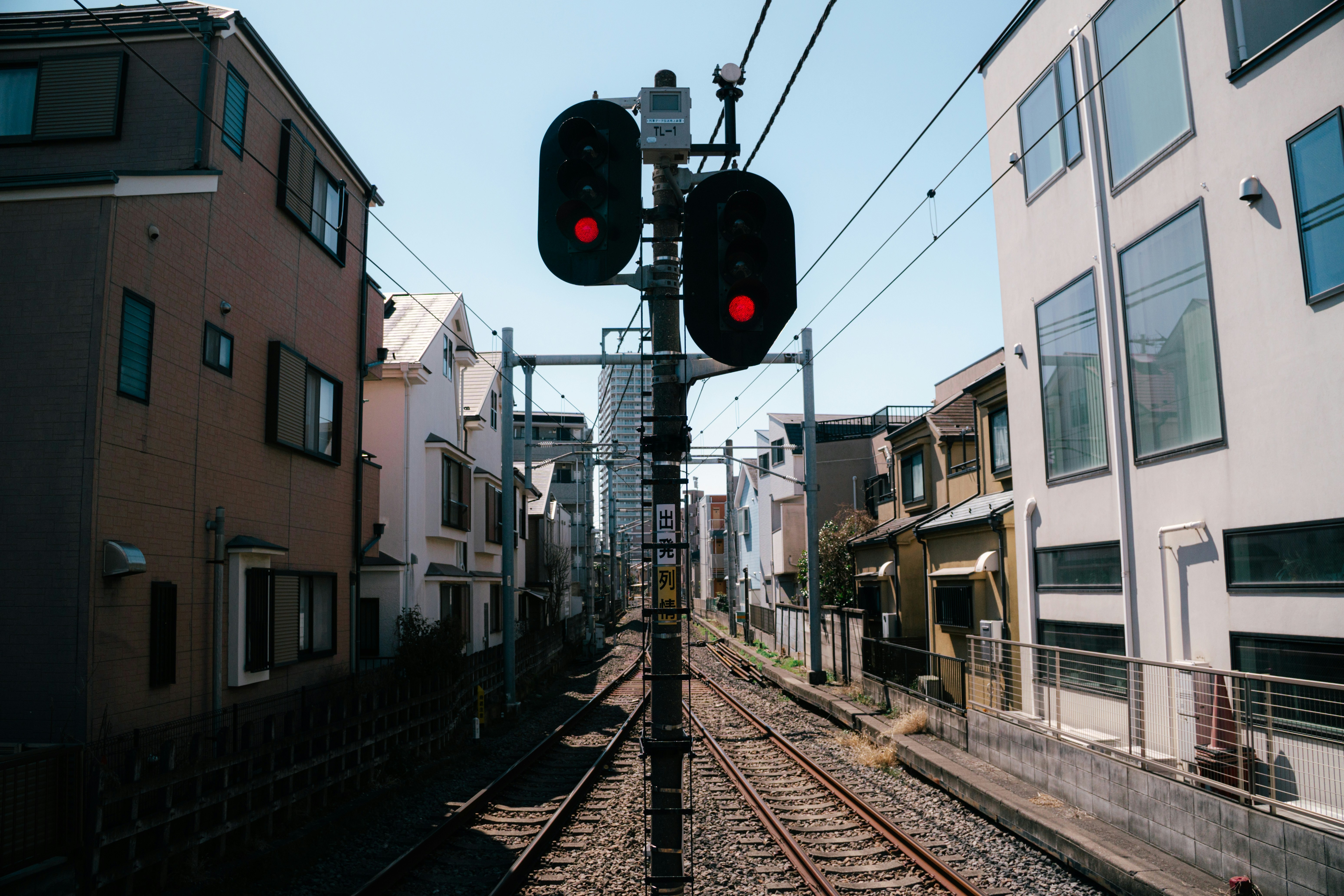 Midtown Rails: A City Street Crosswalk Through the Crossing Signals