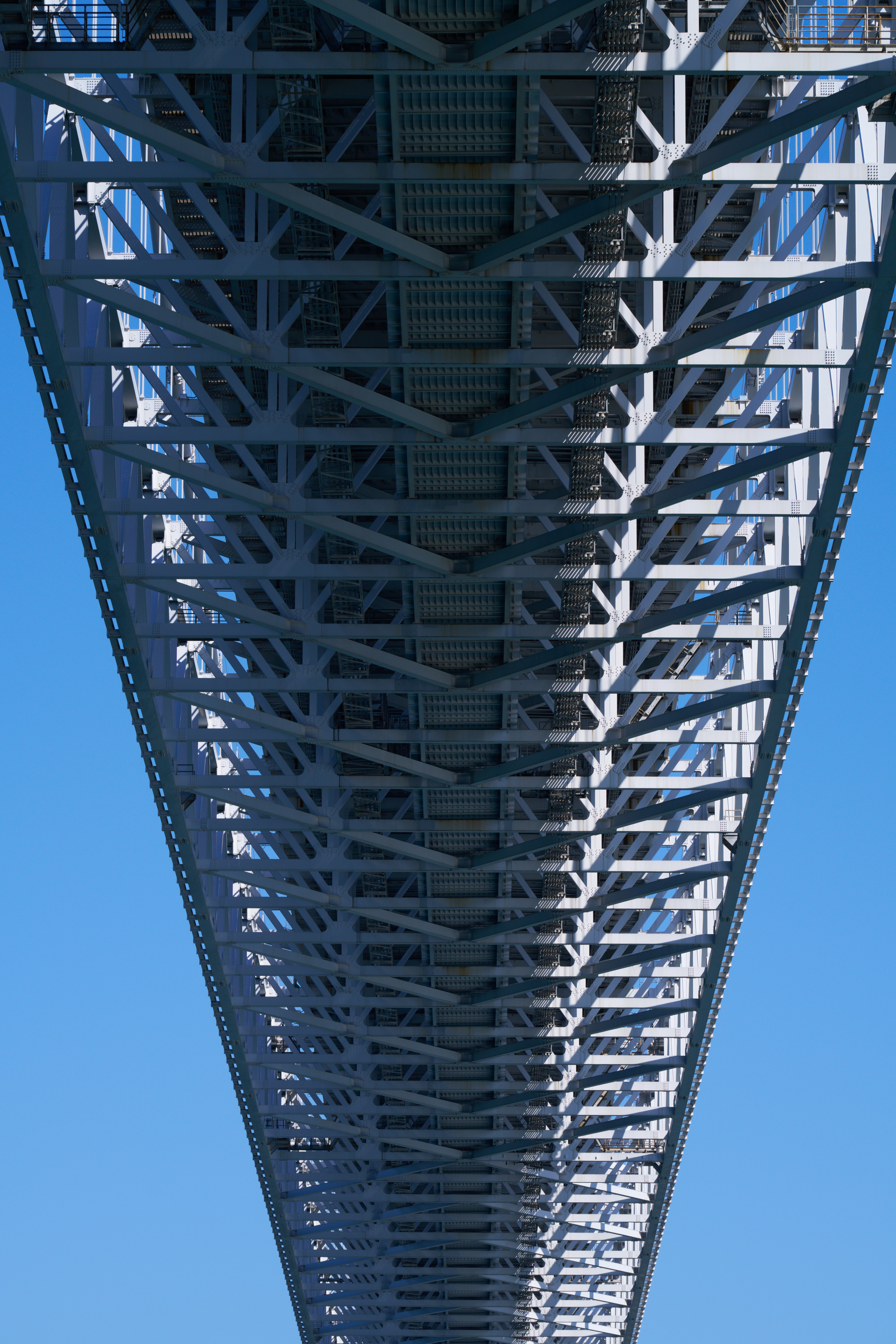 Under the Truss: A Geometric Journey Down a Bridge Cantilever