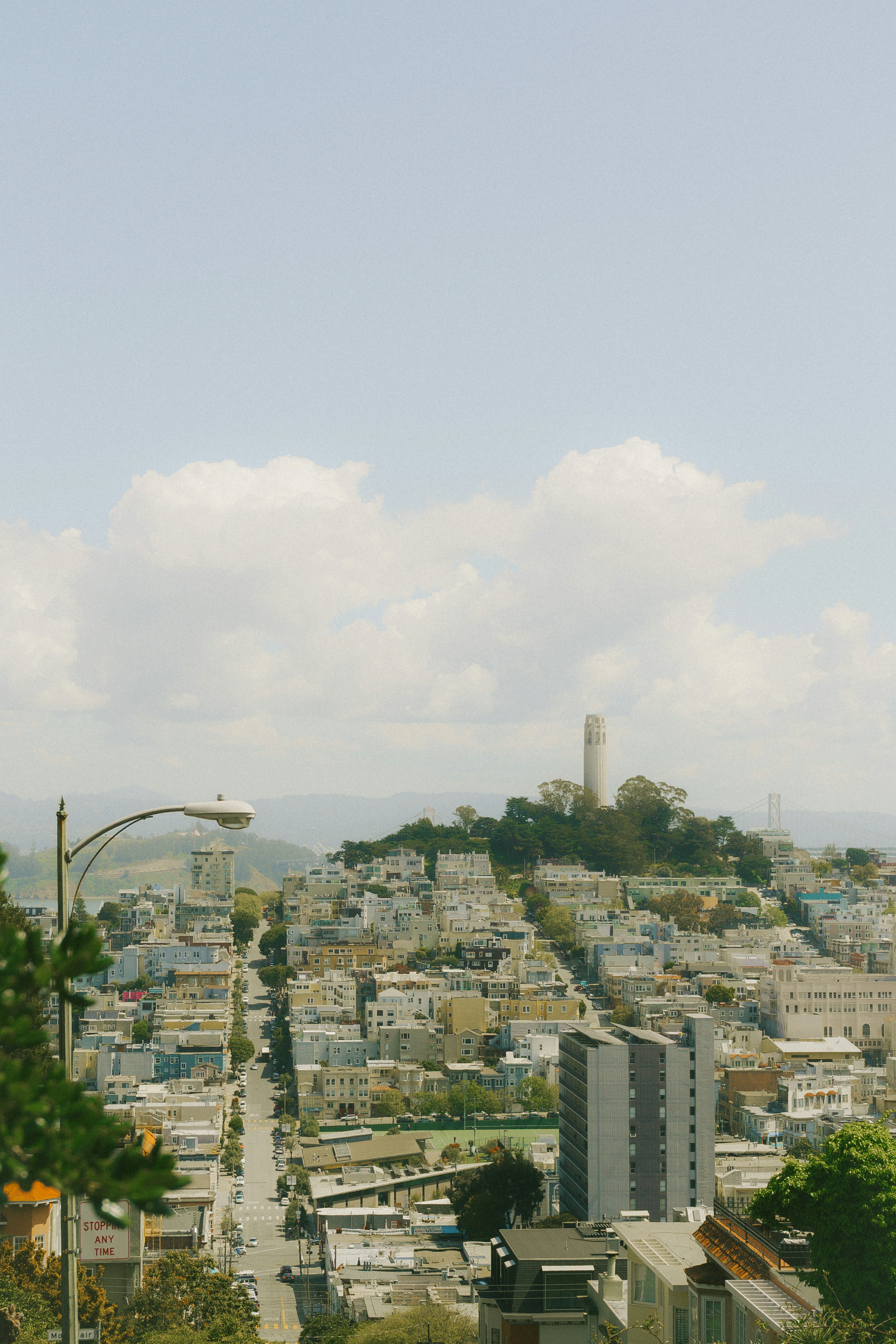 Hilltop Skyline with Tower Beacon