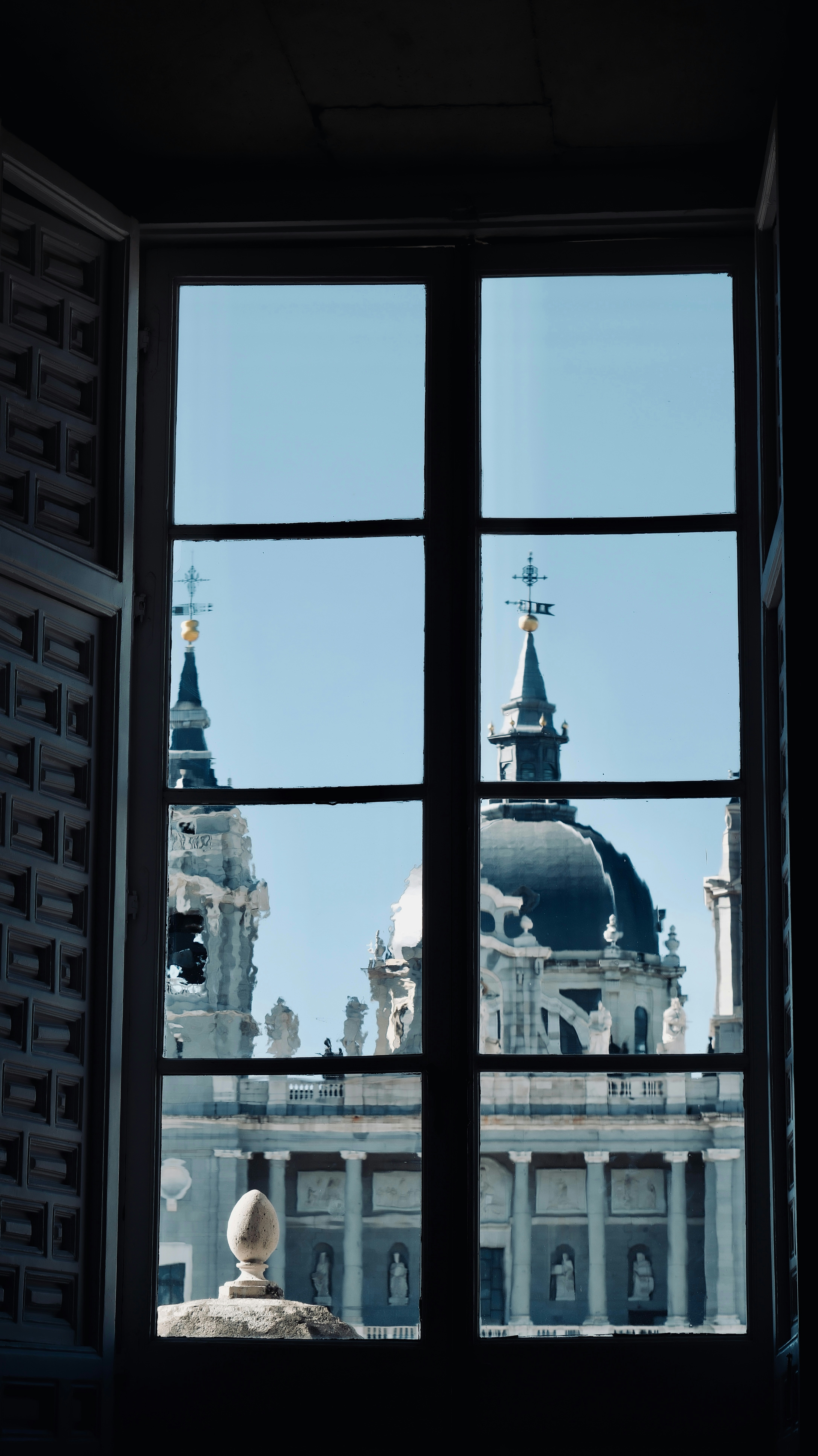 Cathedral Vista Through a Narrow Window