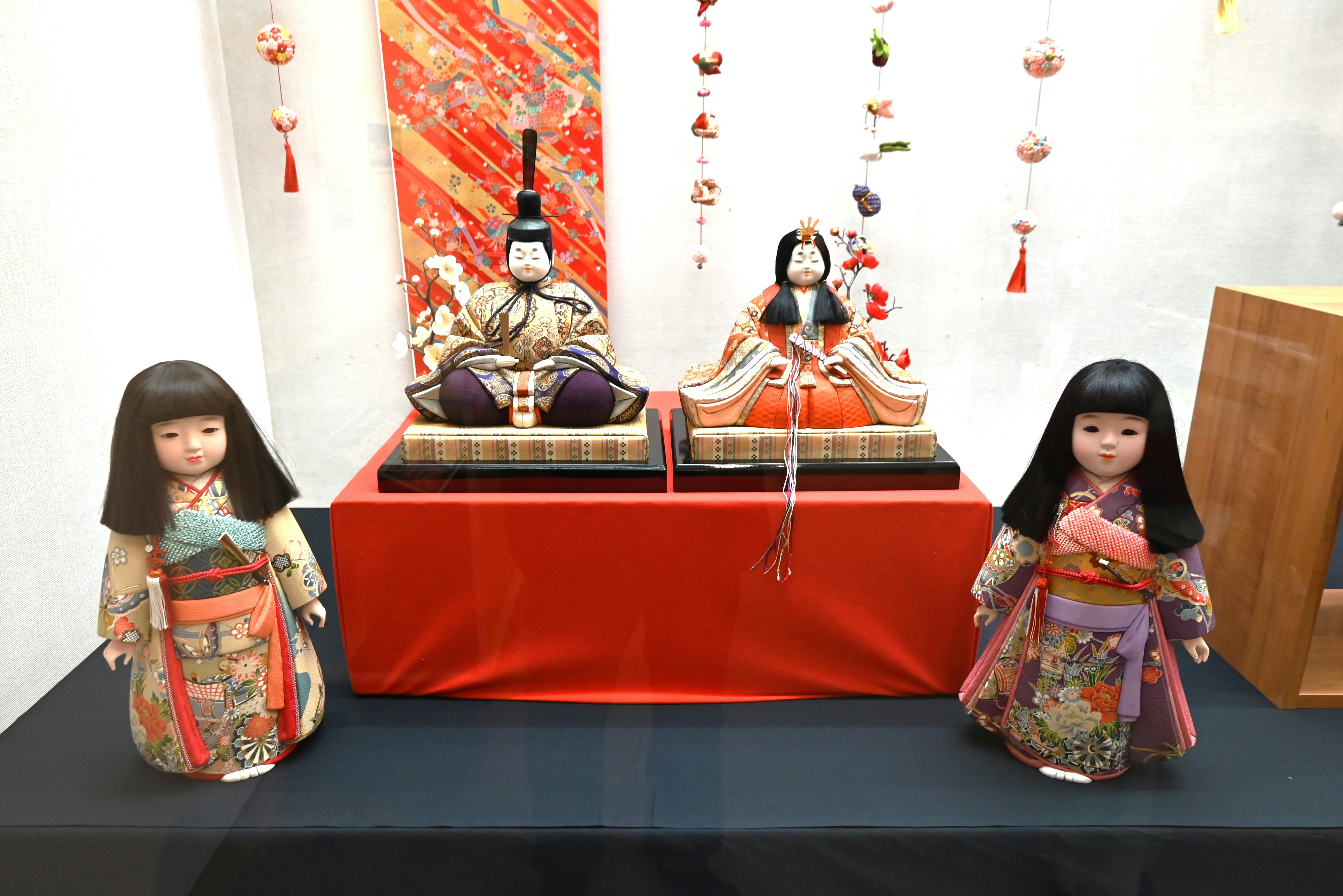 Japanese Hinamatsuri (Doll's Festival). Various Hina dolls are displayed on Hinamatsuri, a festival to pray for the growth and happiness of girls.