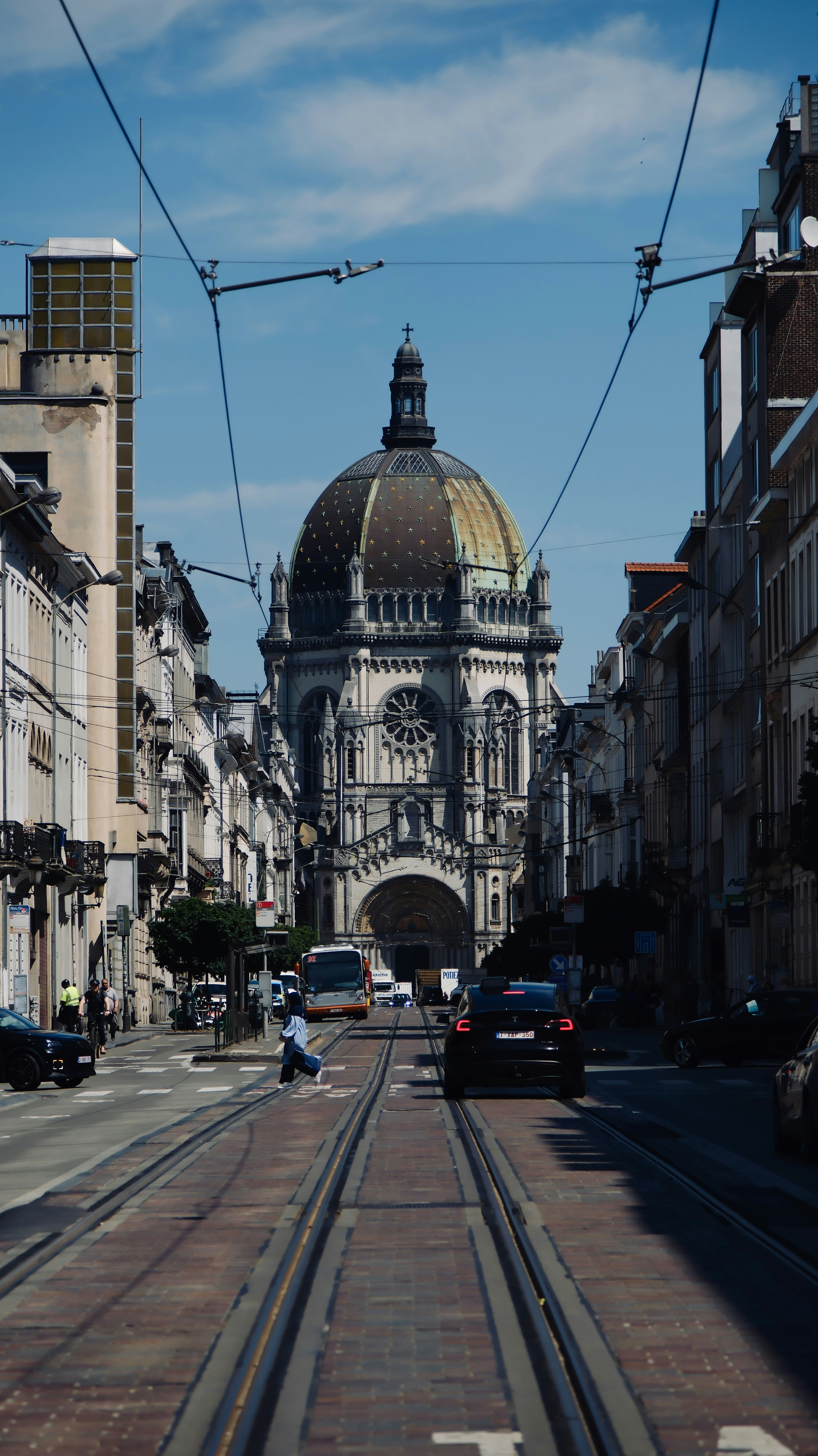 City Cathedral Down the Rails: Dawn in a Negotiated Street