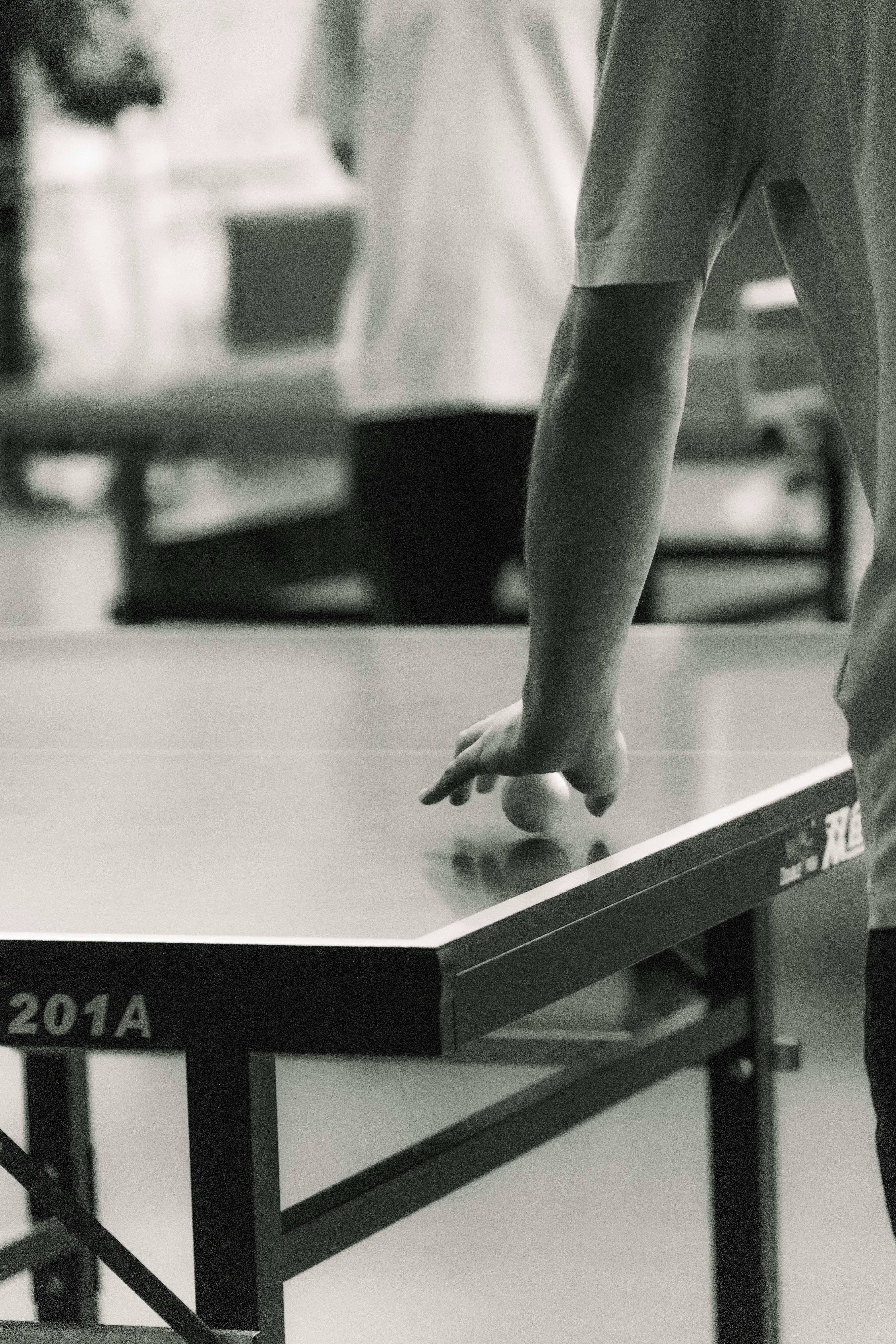 Focused on the Table: A Ping of Precision in Black-and-White