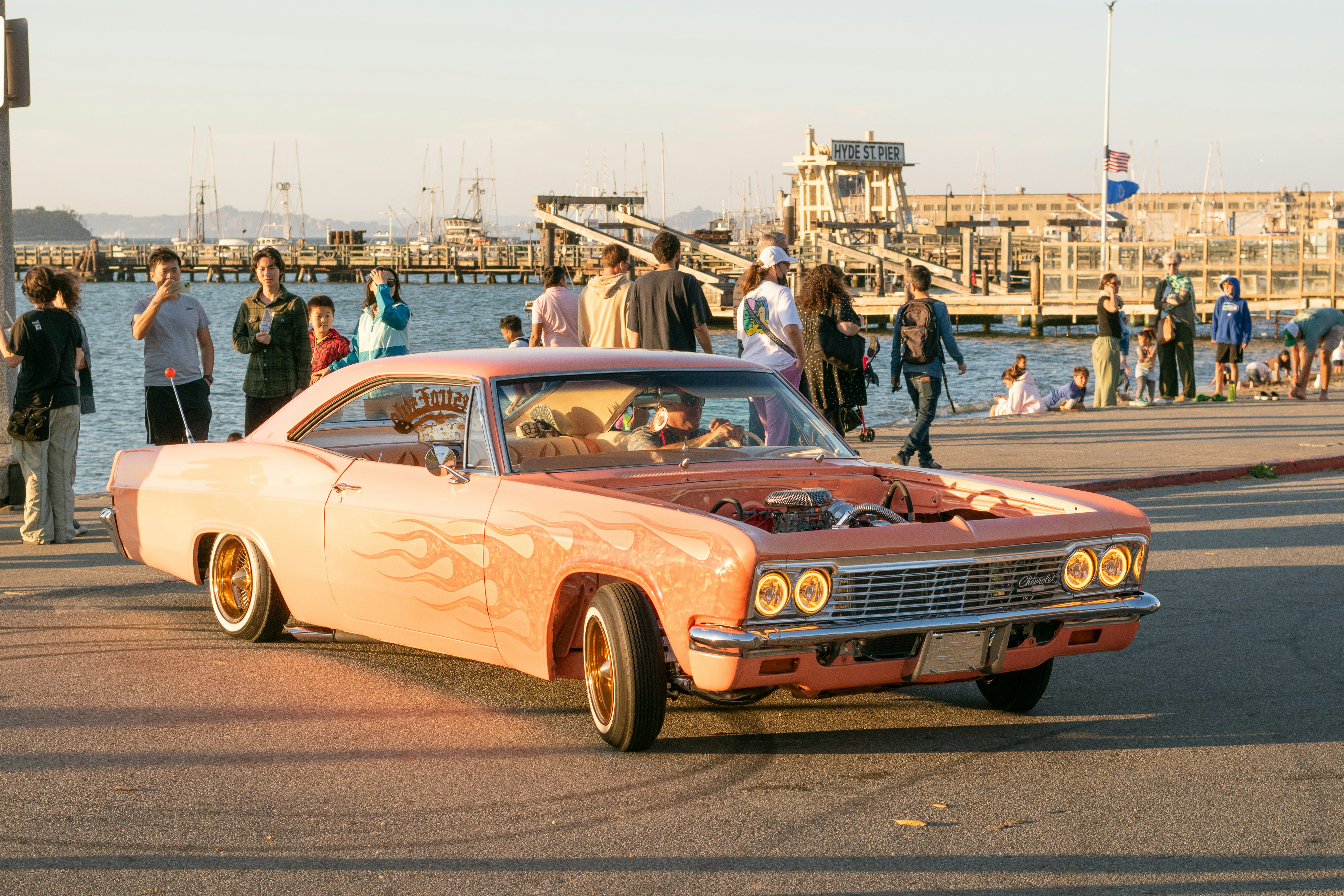 Sunlit Custom Cruiser at the Waterfront Car Meet