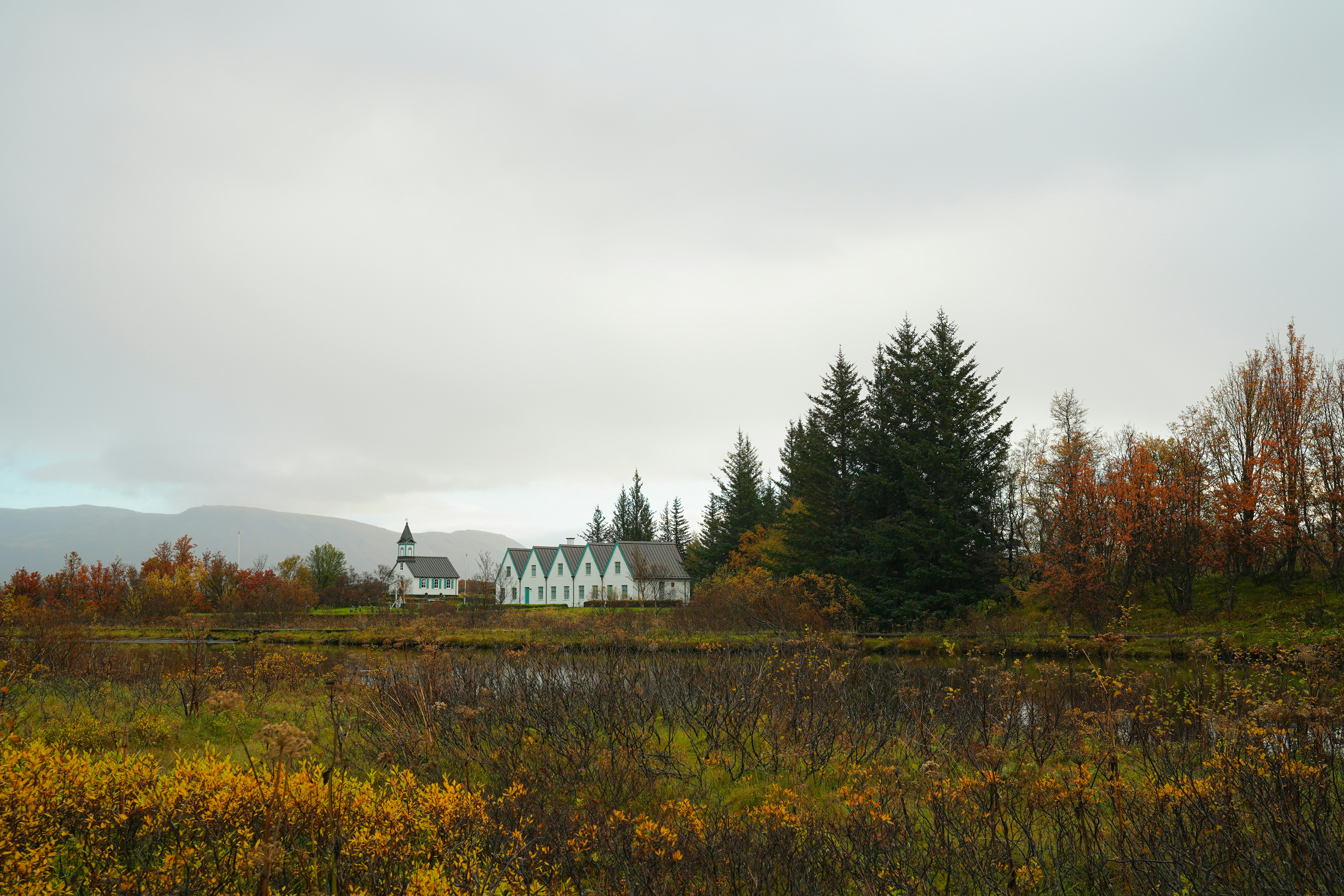 A Quiet Farmstead Nestled in Autumn Fields