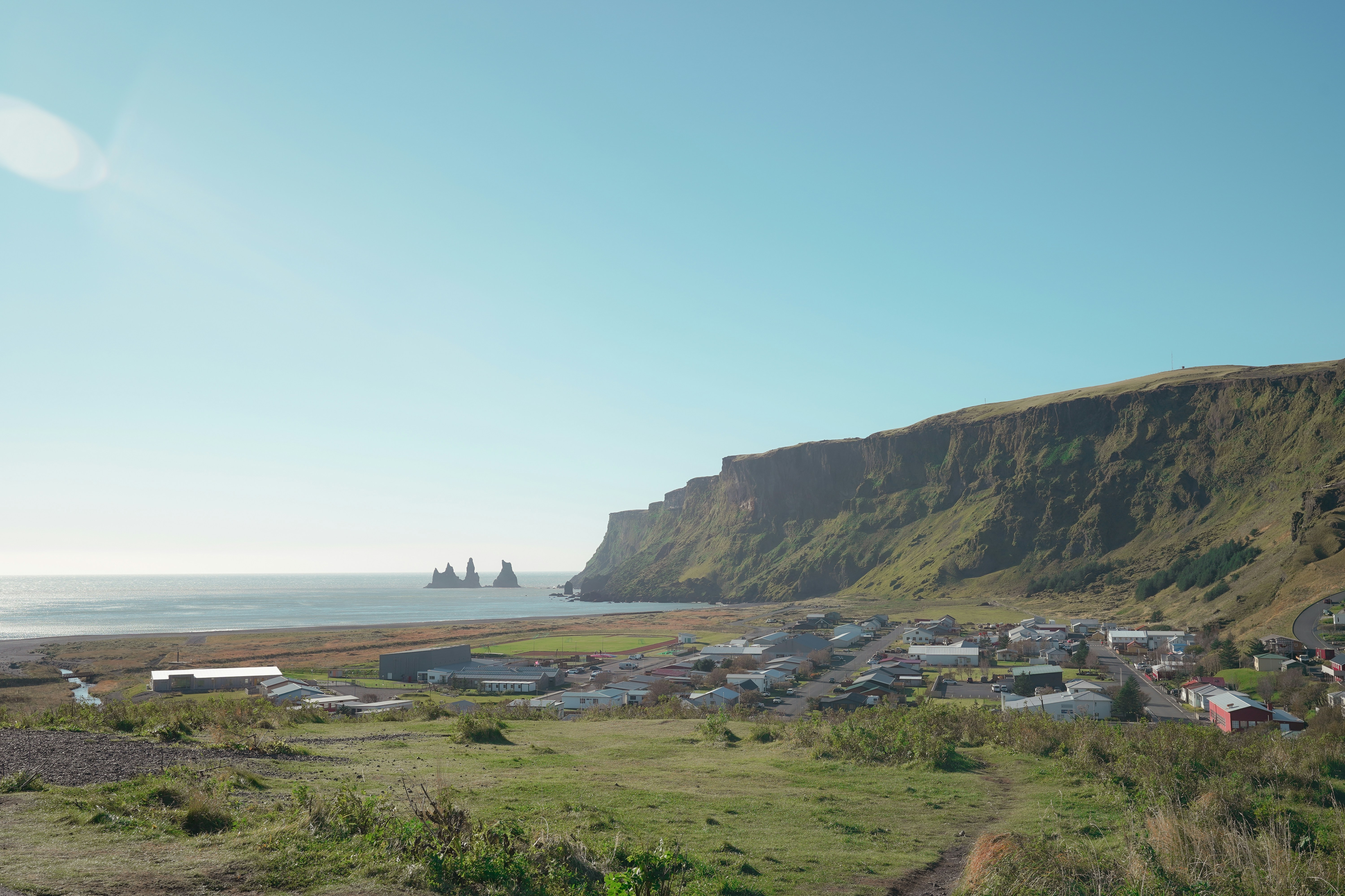 Cliffside Village at Low Tide