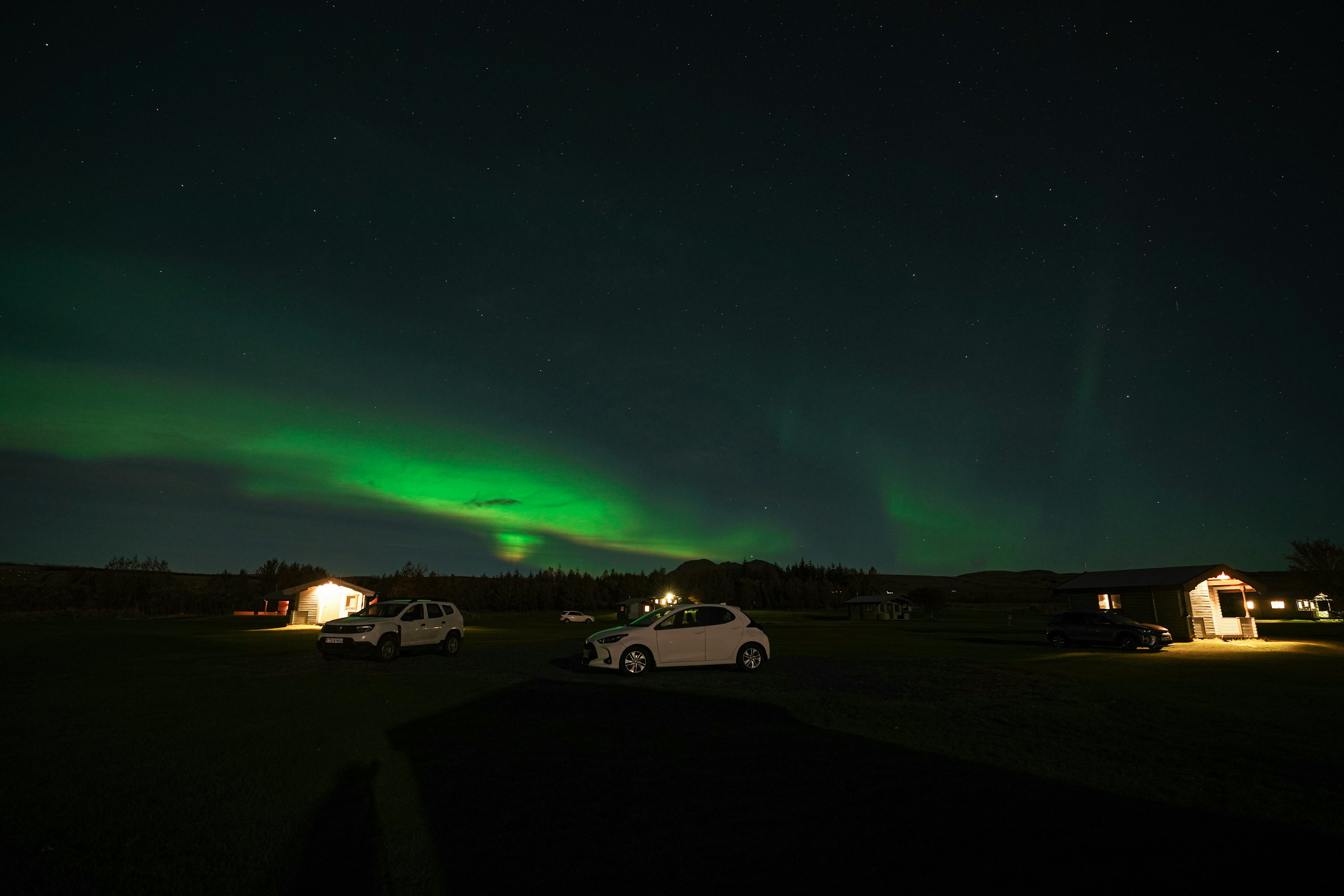 Northern Lights Over a Quiet Campsite