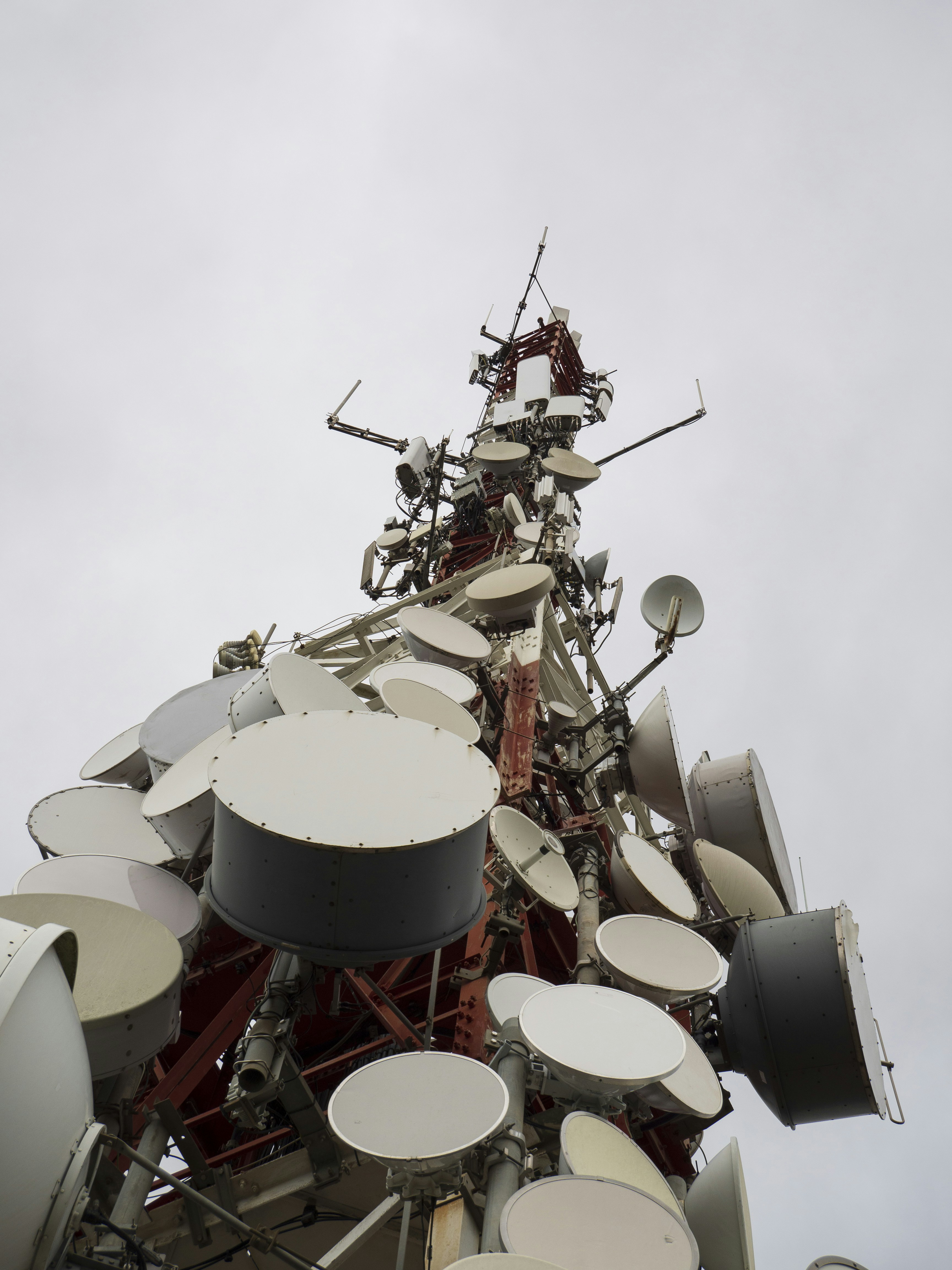 Peak of Wireless: A Tower of Dishes Reaching Skyward