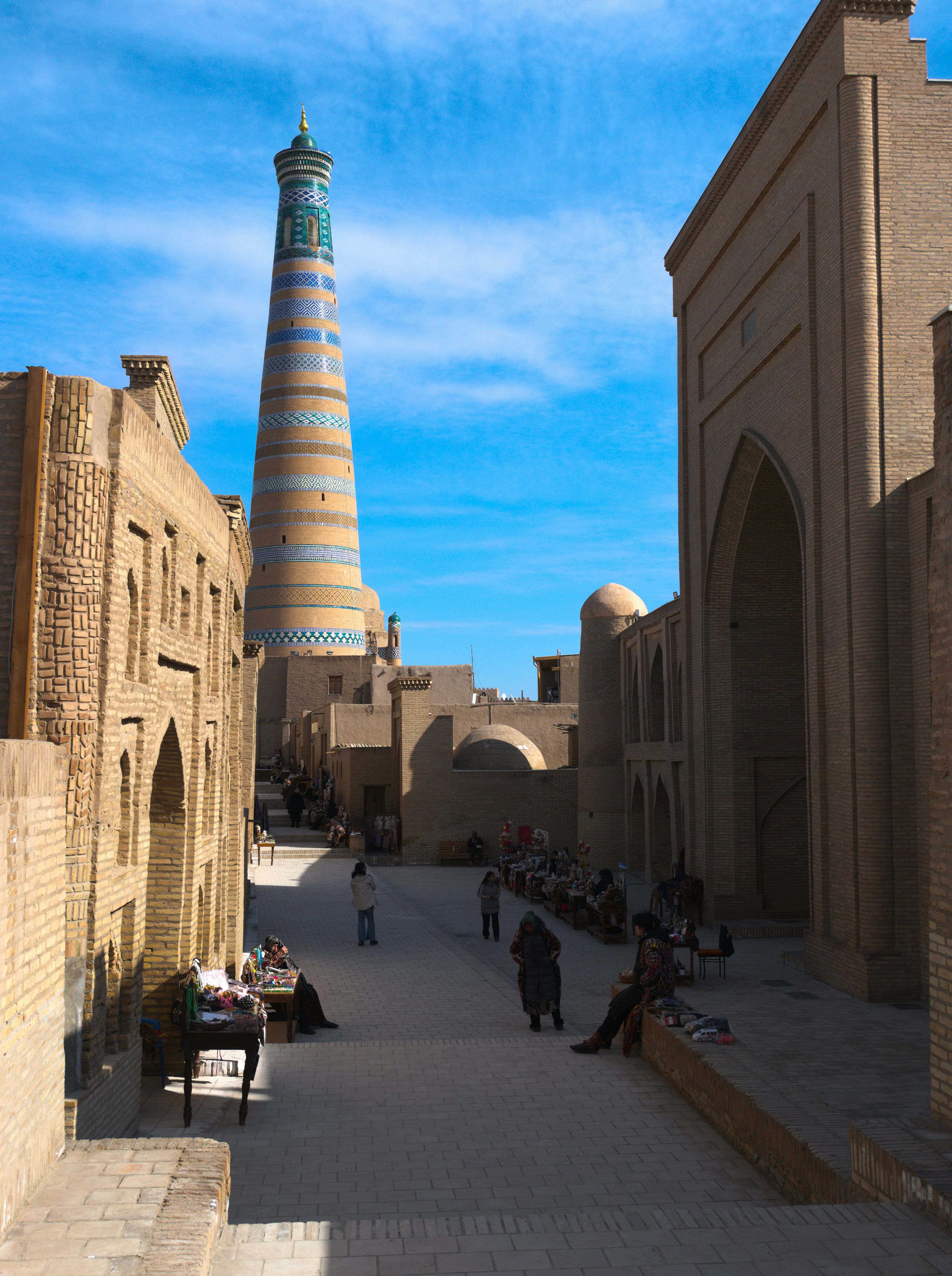 Minaret Dawn Over the Bazaar Corridor