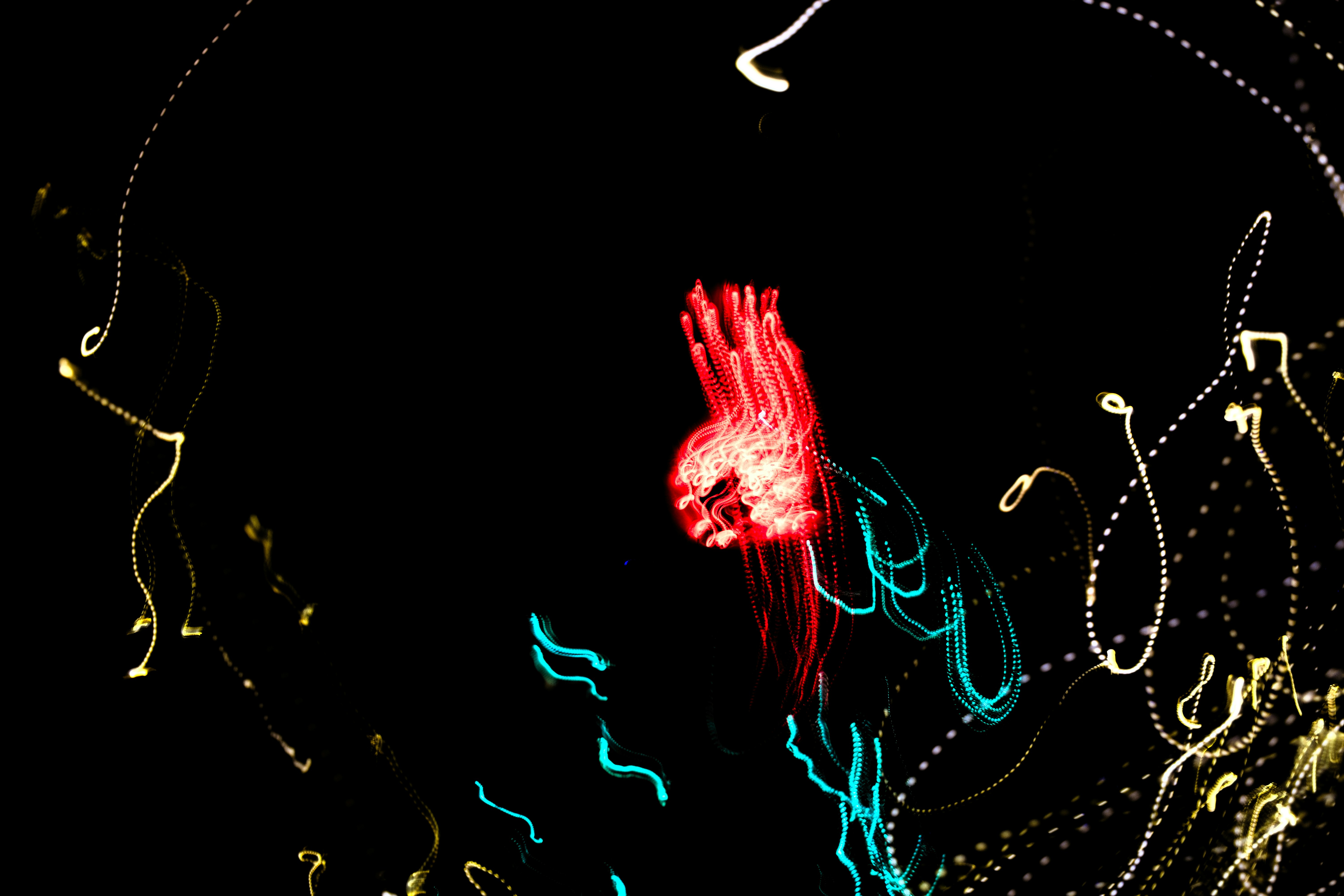 Neon Prayer: A Night of Scribbled Light