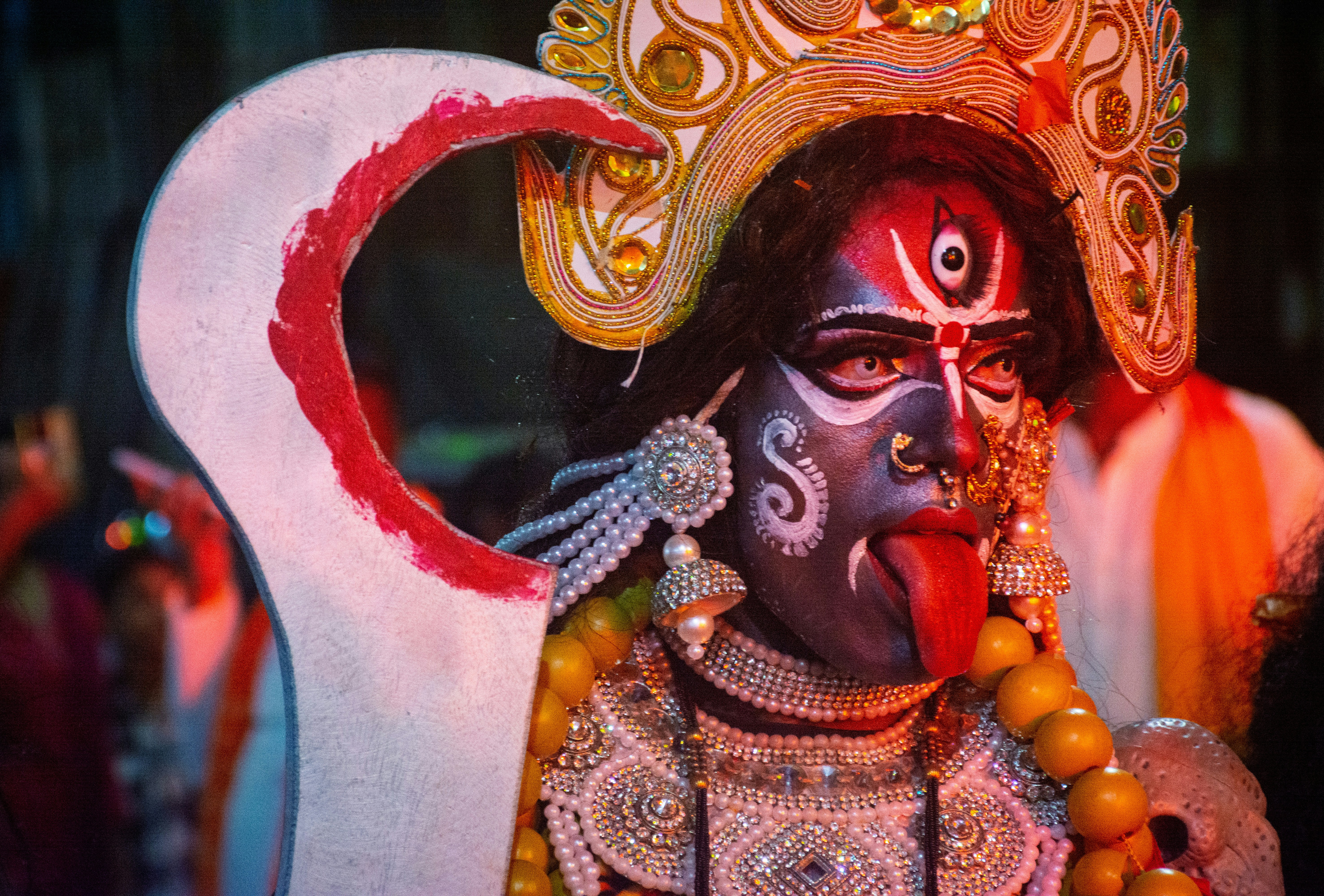 Mask of Fire: A Devotional Reverie in Colorful Adornments