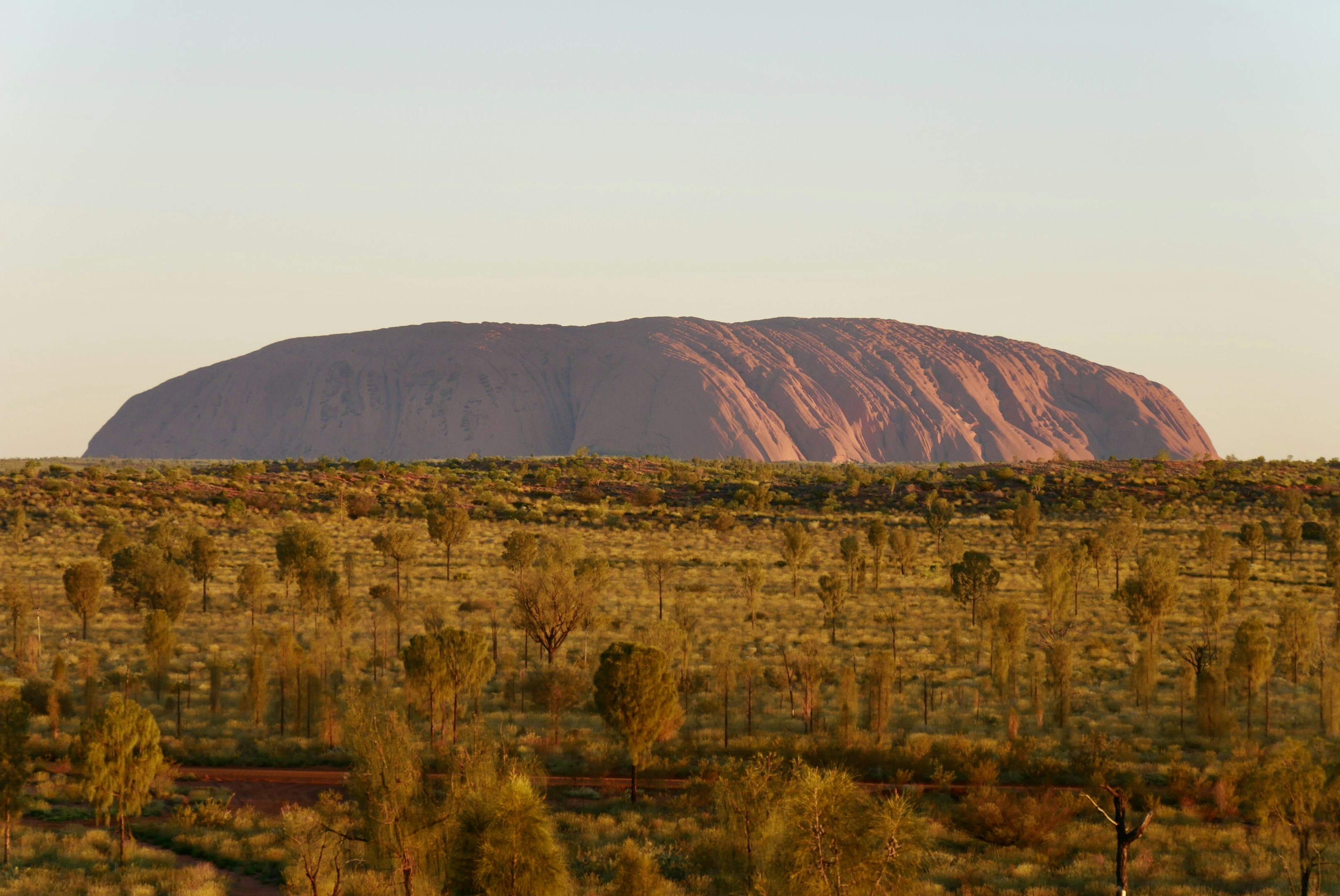 Desert Dome: A Quiet Sunrise Over the Flat-Topped Island
