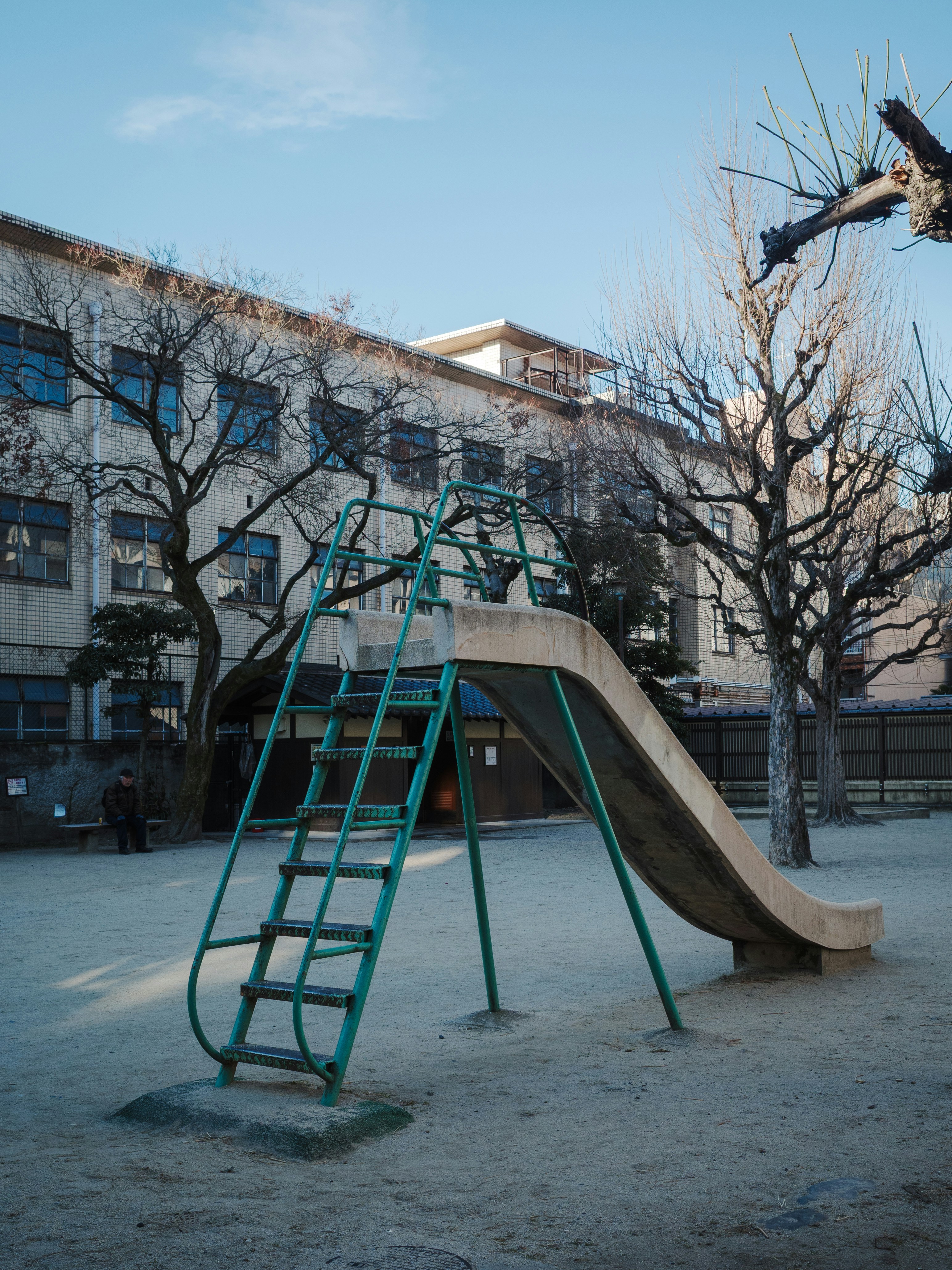 Quiet Playground Seesaws into the Blue Sky