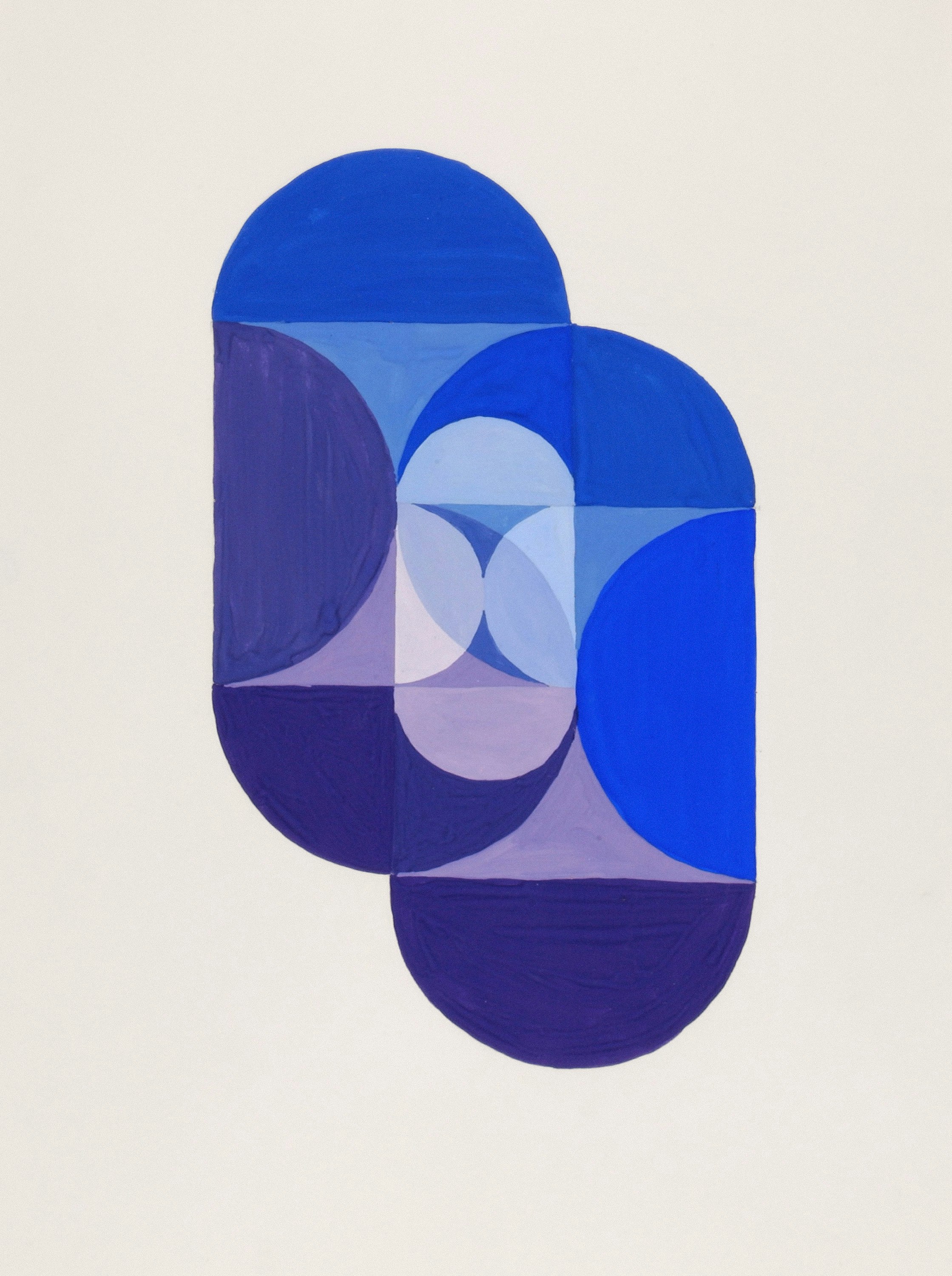 Formas geométricas abstractas azules sobre fondo blanco foto – Imagen ...