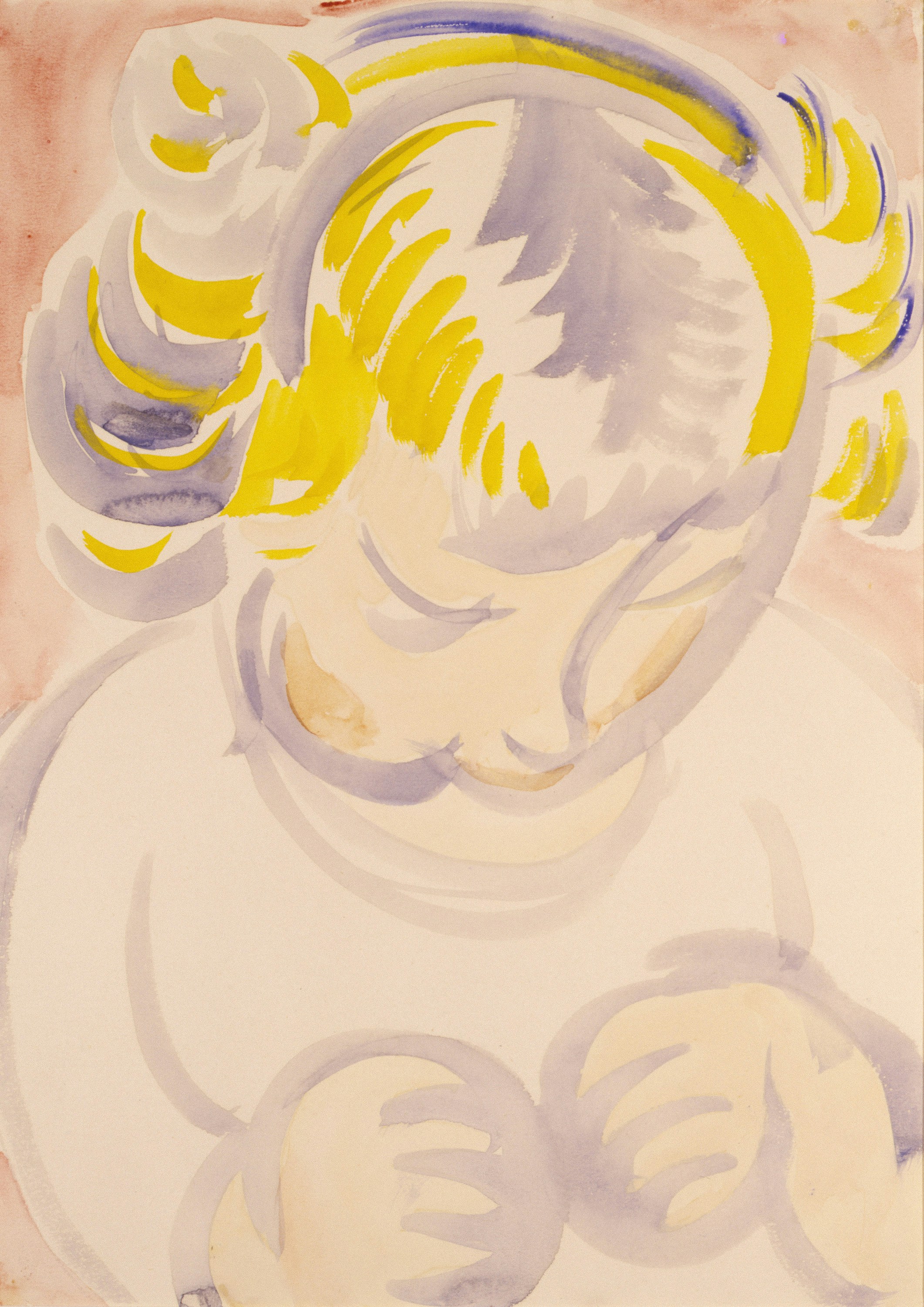 Sunlit Swirls: A Soft Portrait in Warm Pastels