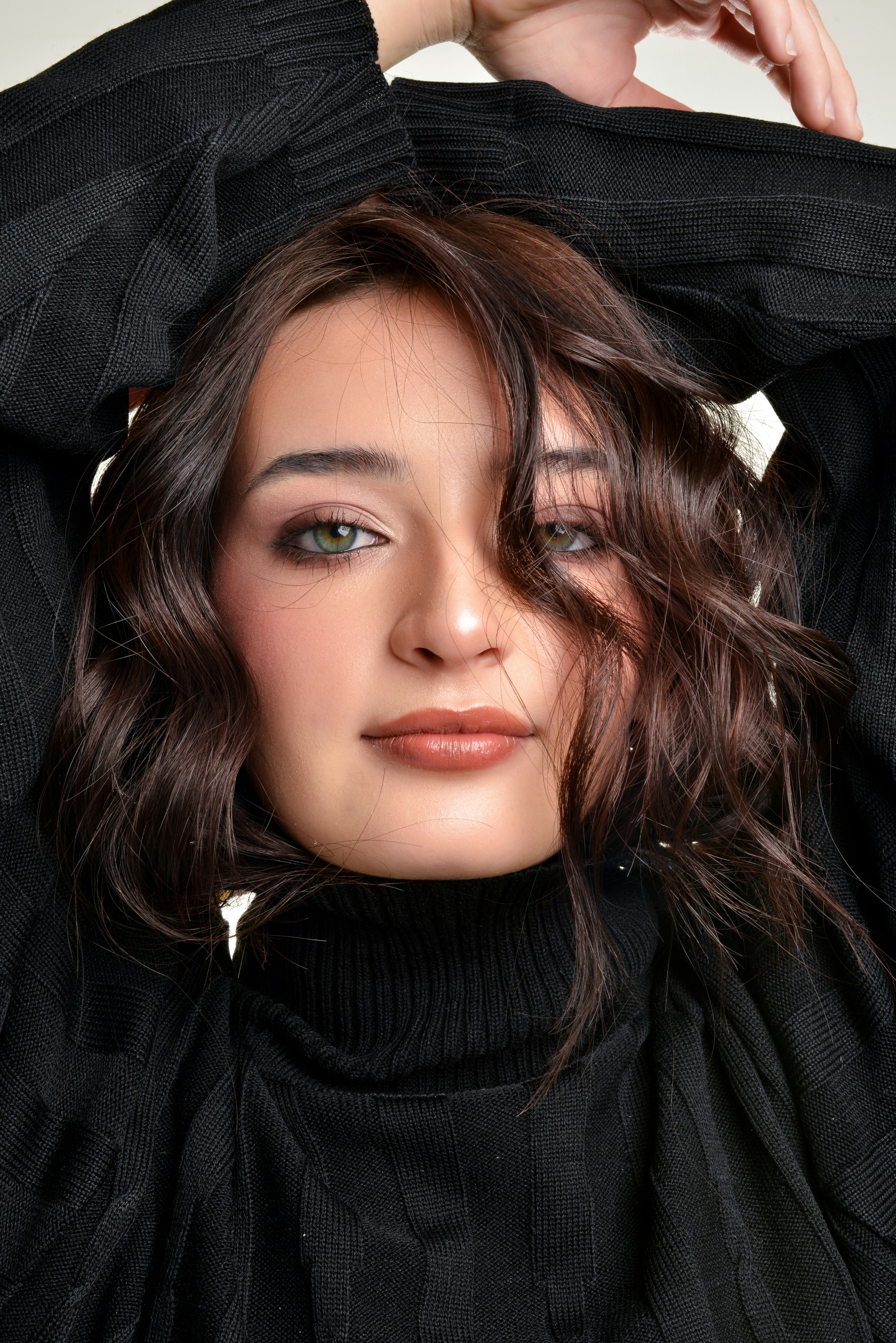 Portrait in Black: Soft Light, Piercing Gaze