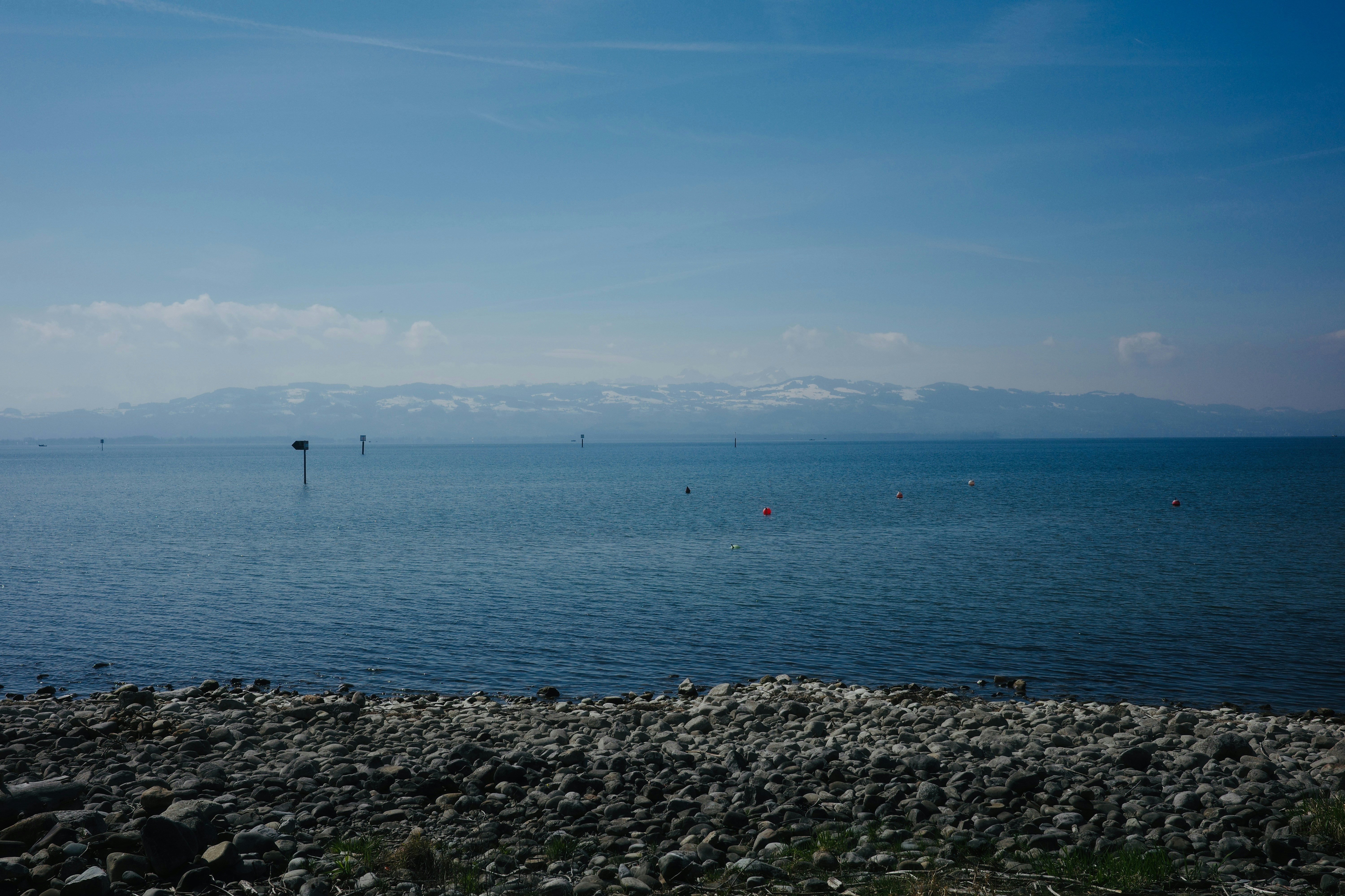 Pebble Beach Horizon under a Calm Azure Sky