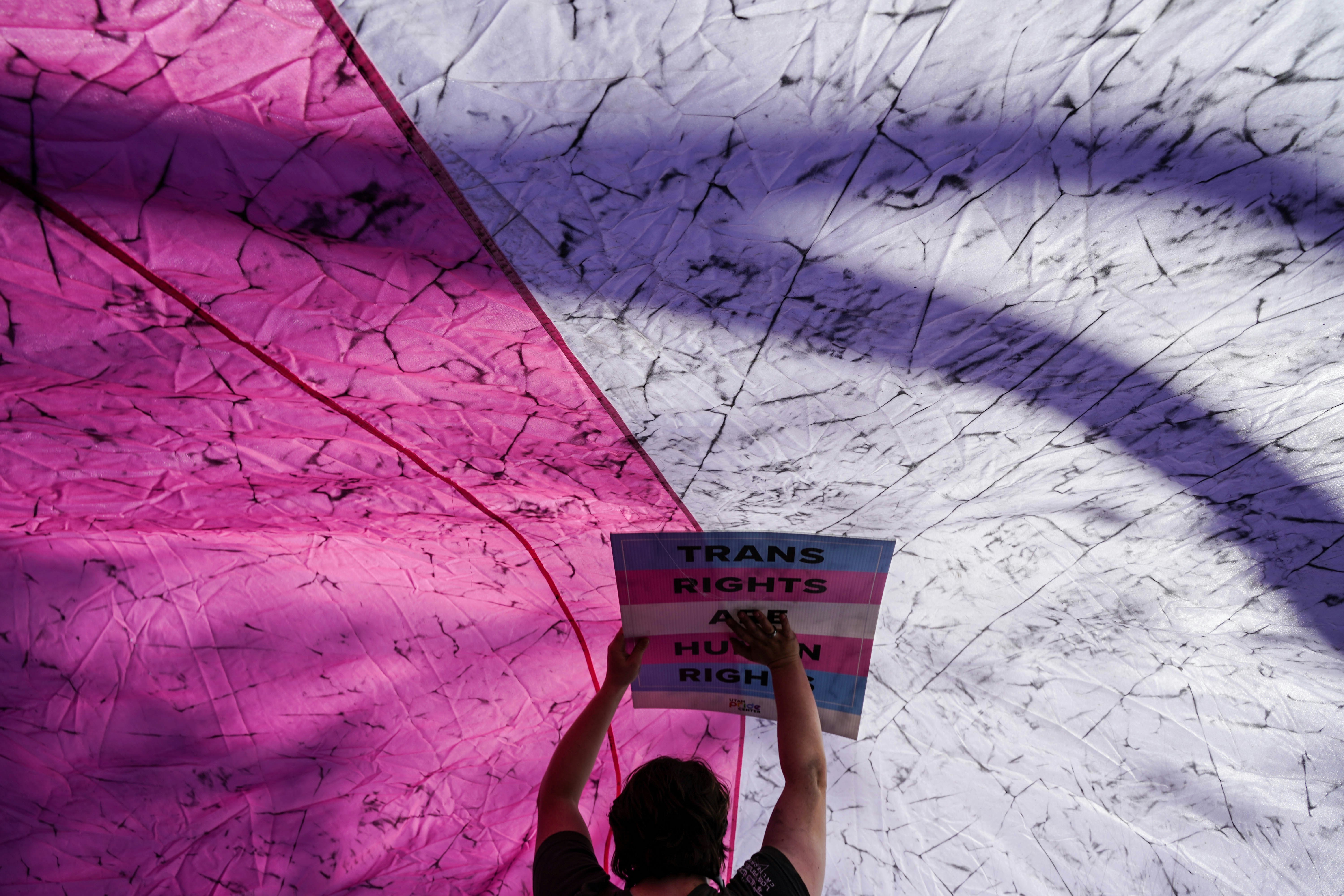 Protest in Color: A Sign Raised Against the Concrete Wall