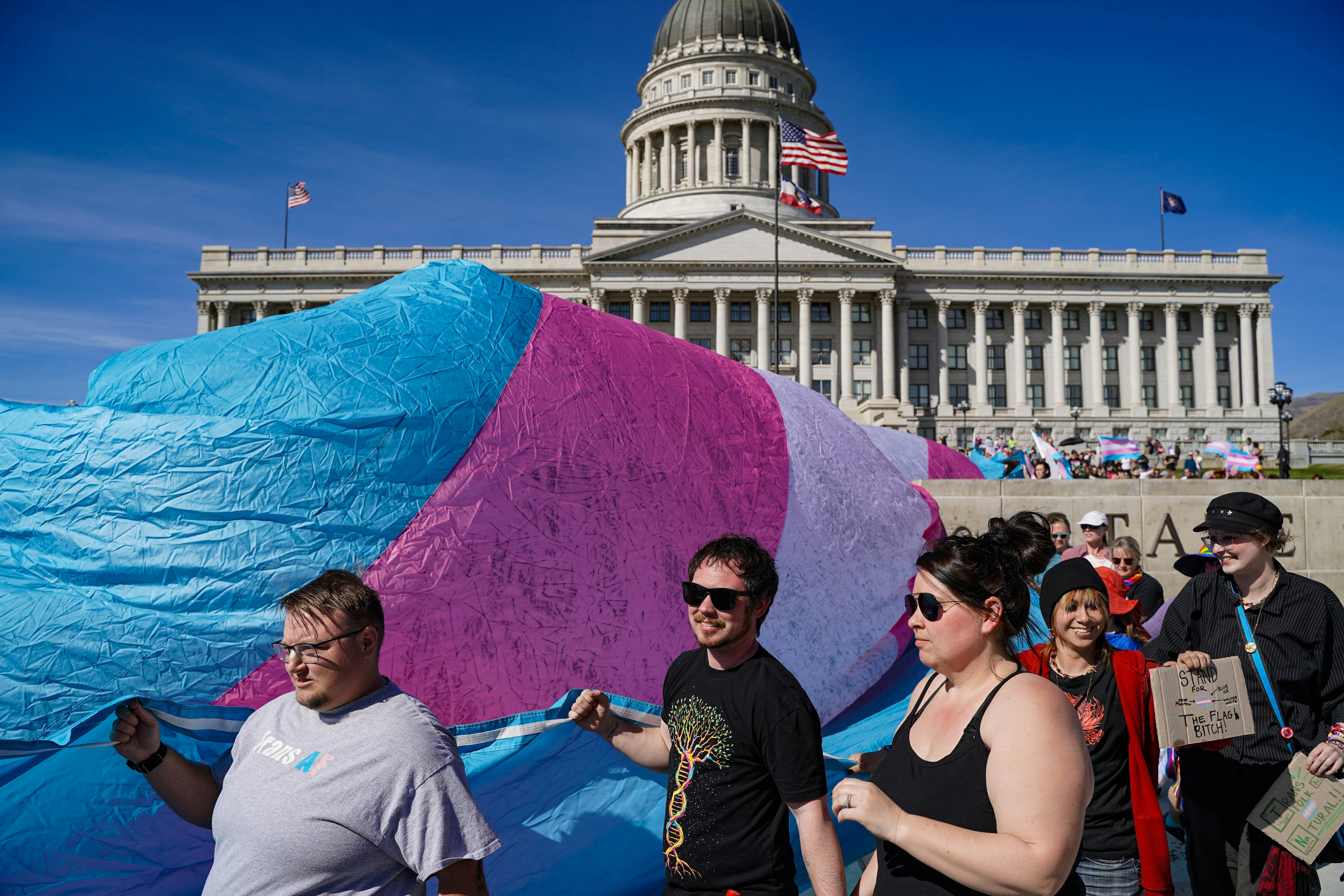 Colossal Pride Banner Heralds a Capitol Protest