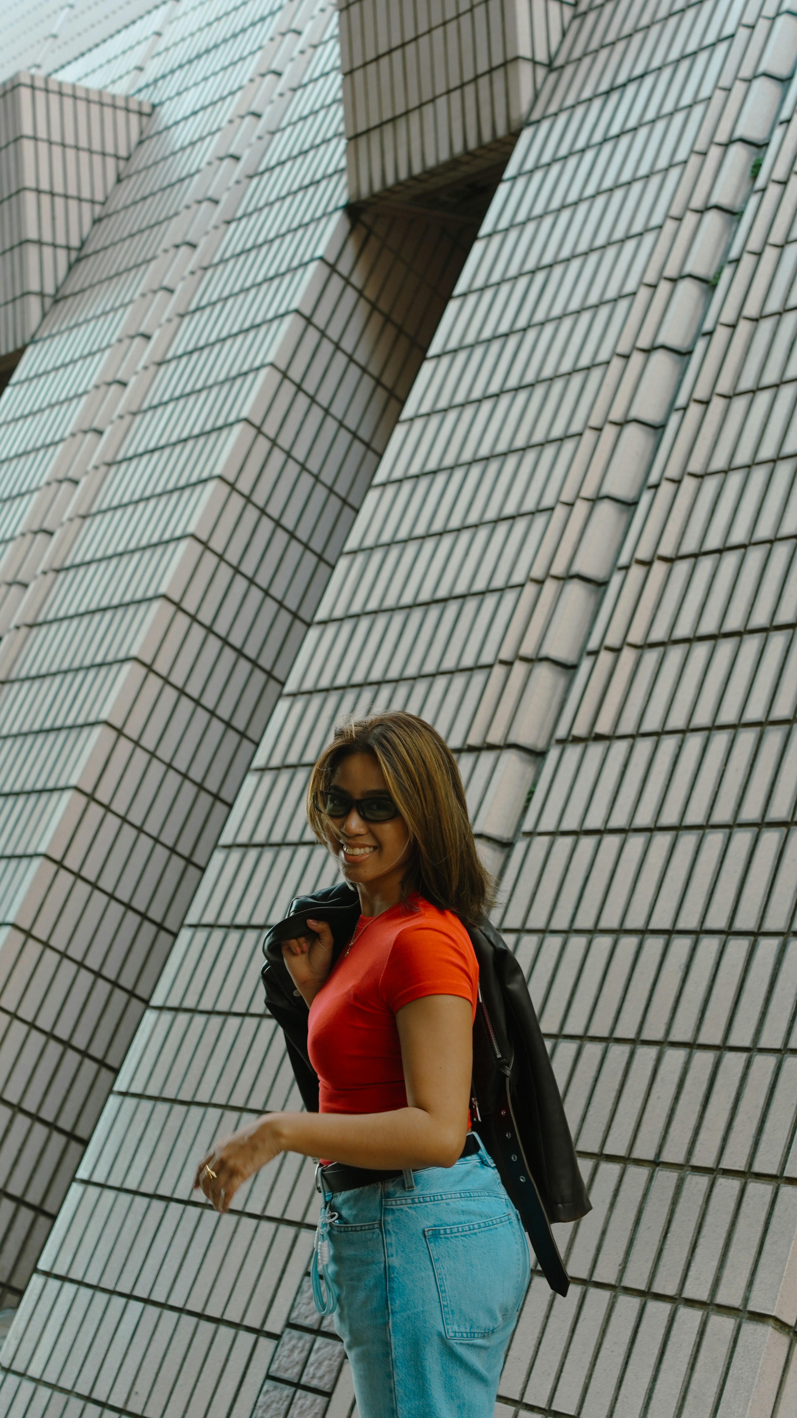 City Portrait in Red and Denim