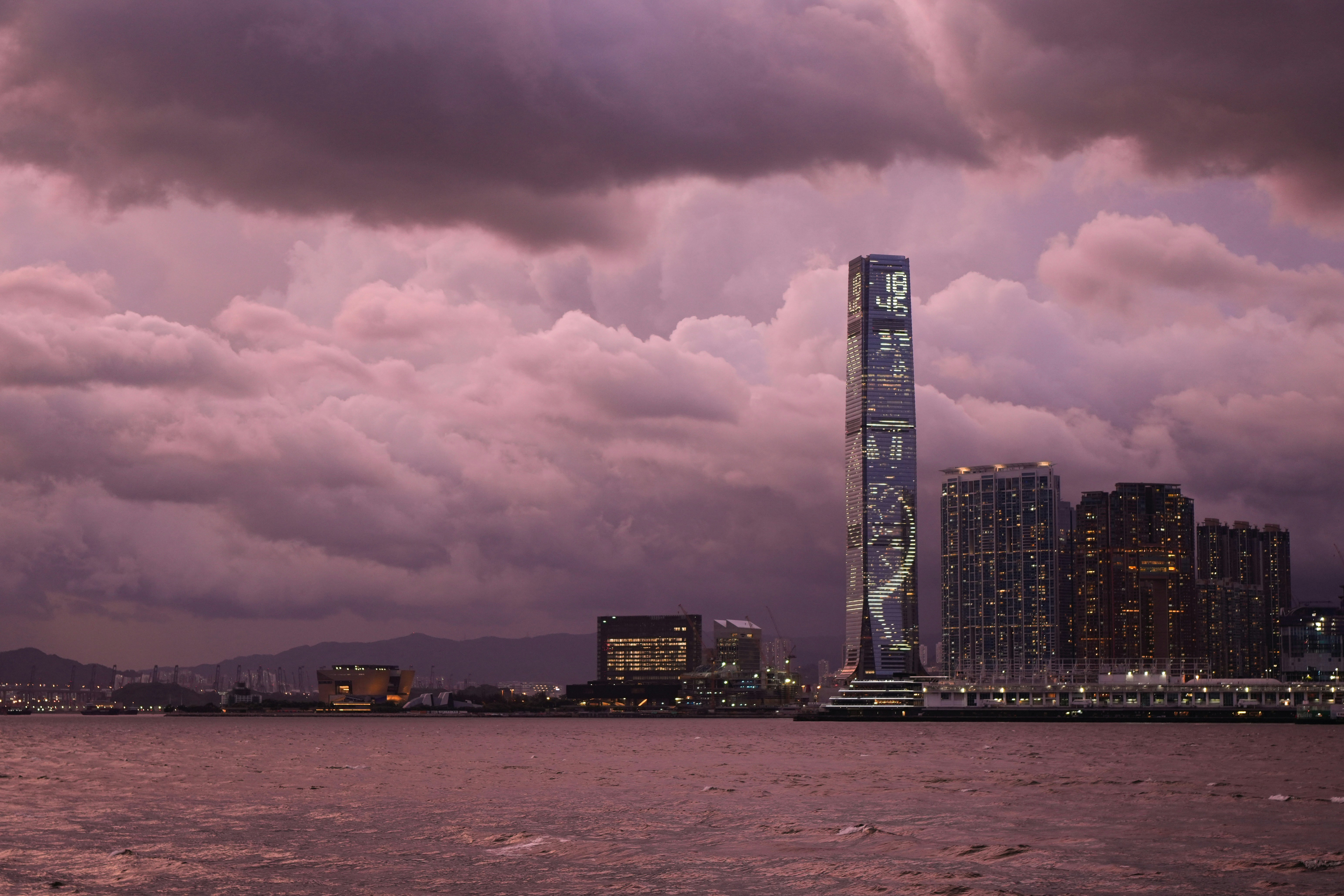 Twilight Towers on the Waterfront