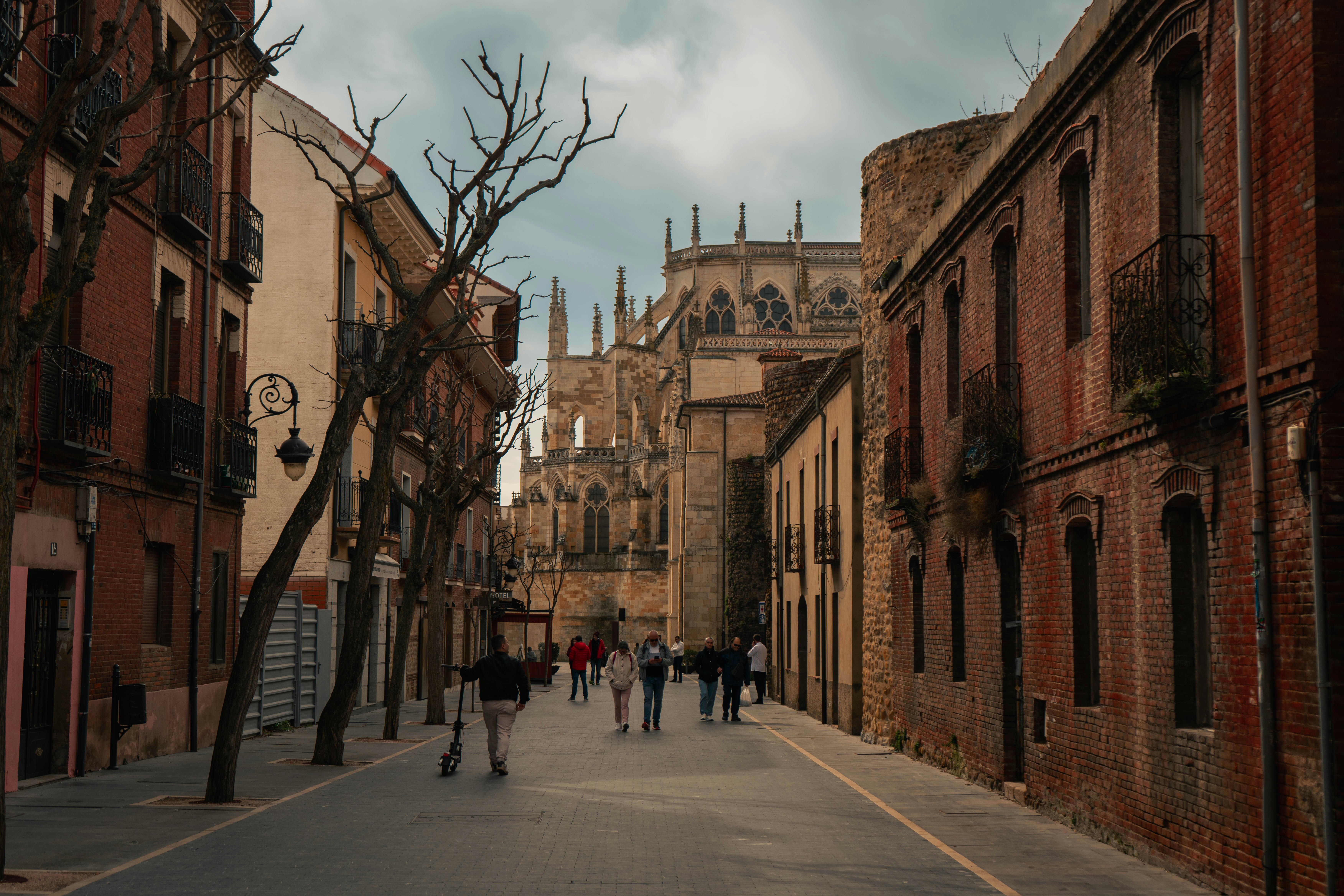 Cathedral Horizon Over a Quiet Calle