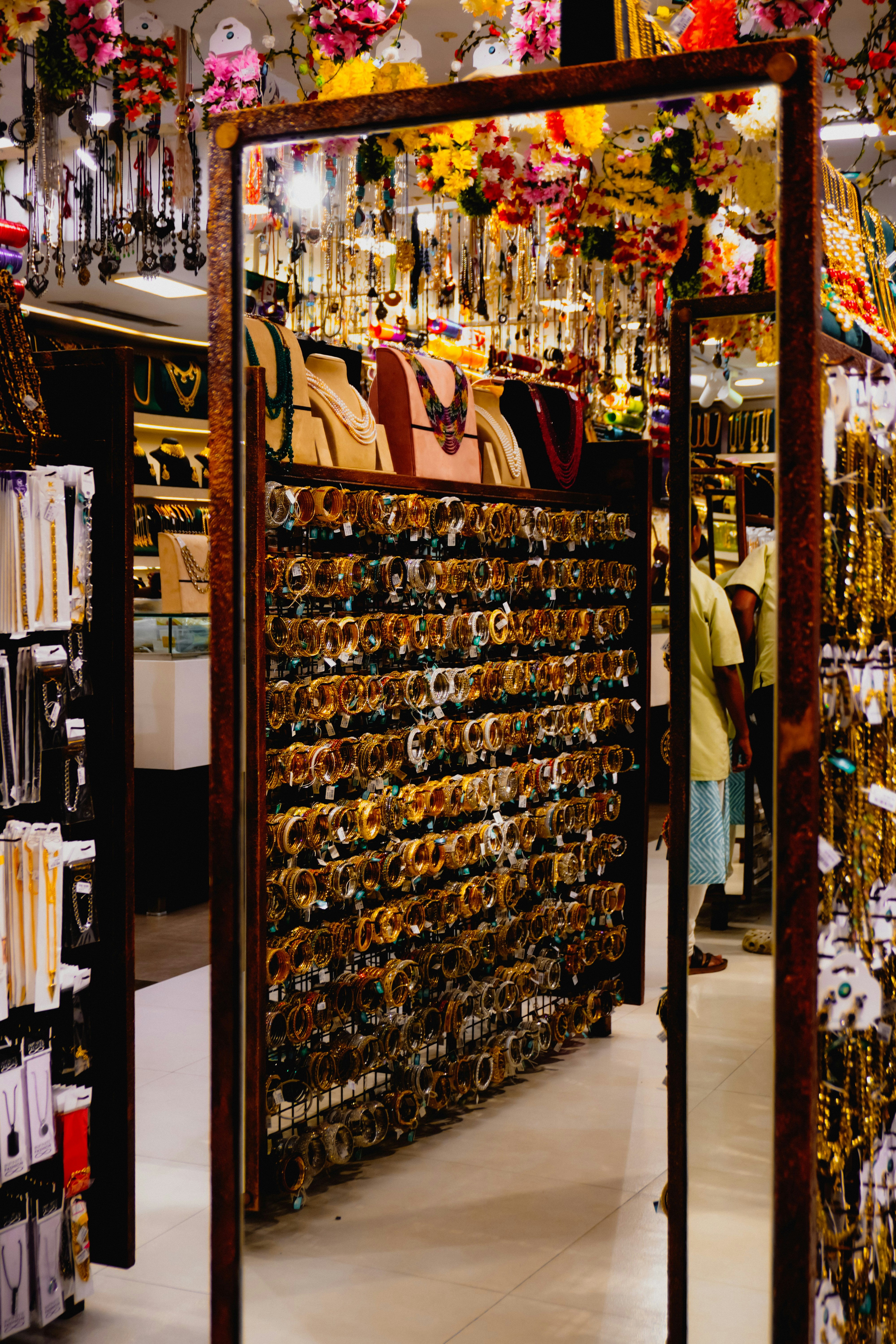 Gleaming Reverie: A Mirror Framed Bazaar of Accessories