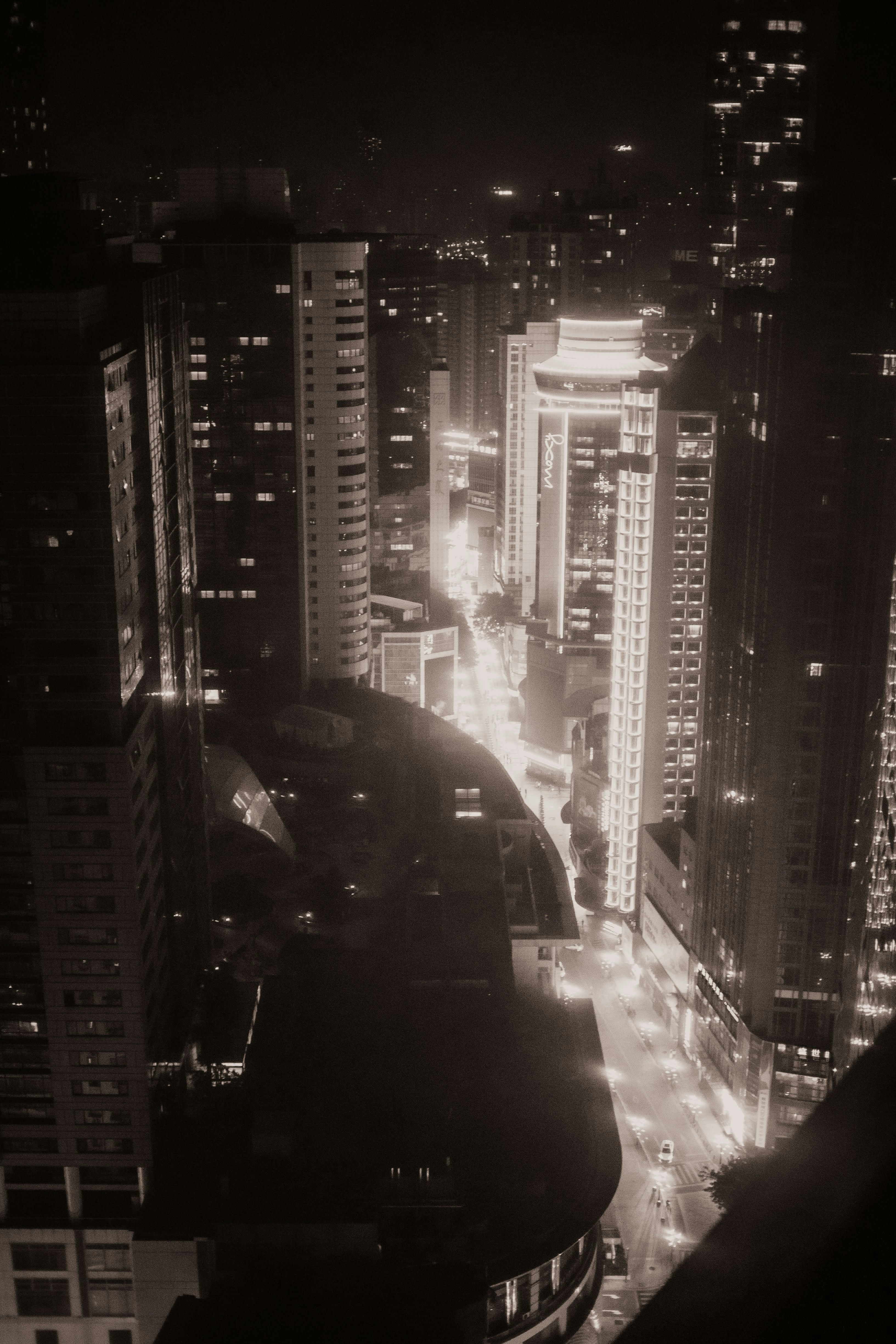 Night Corridor: Neon Veins of a Vertical City