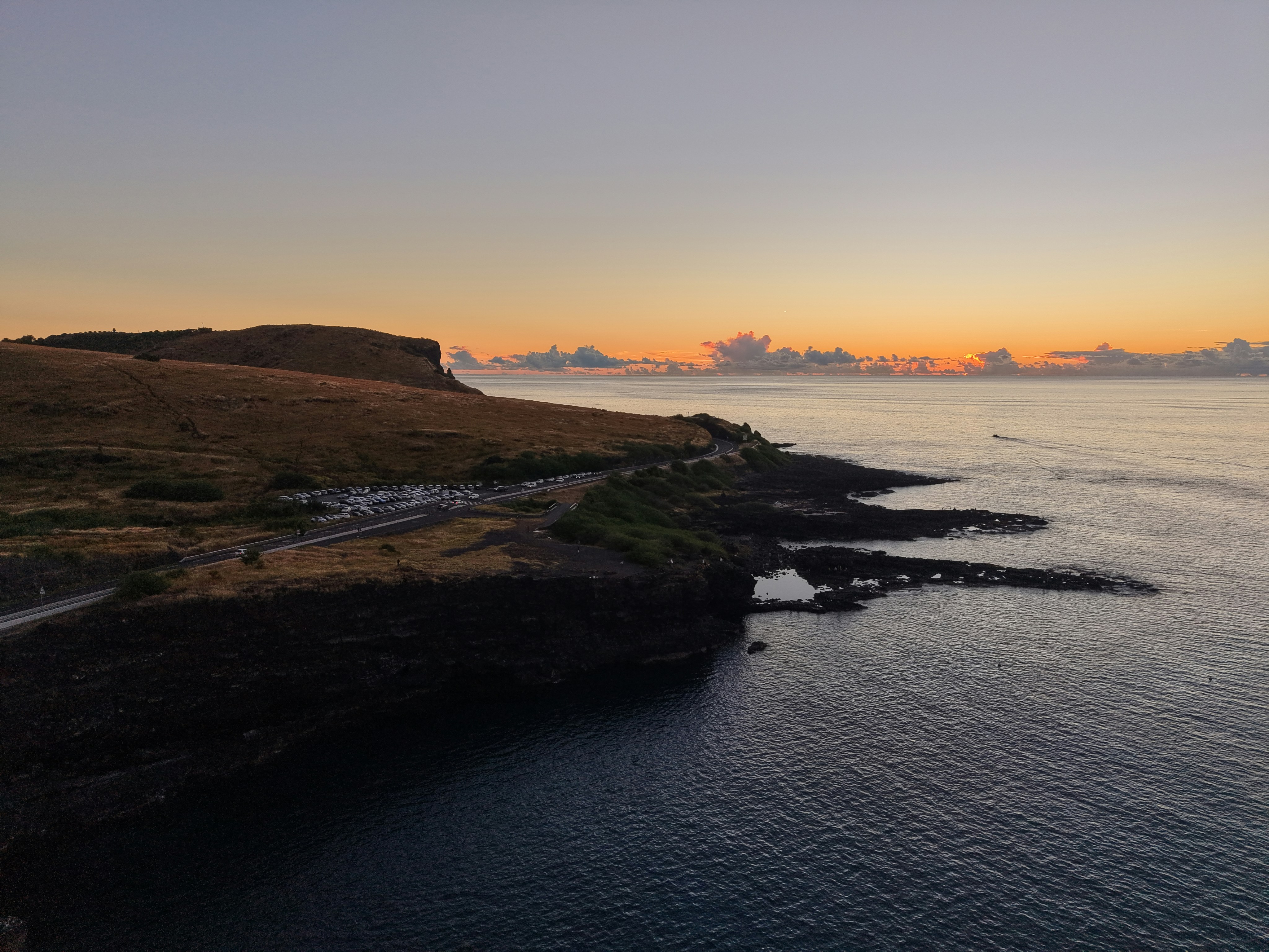 Sunset Promontory: Quiet Seascape at Dusk