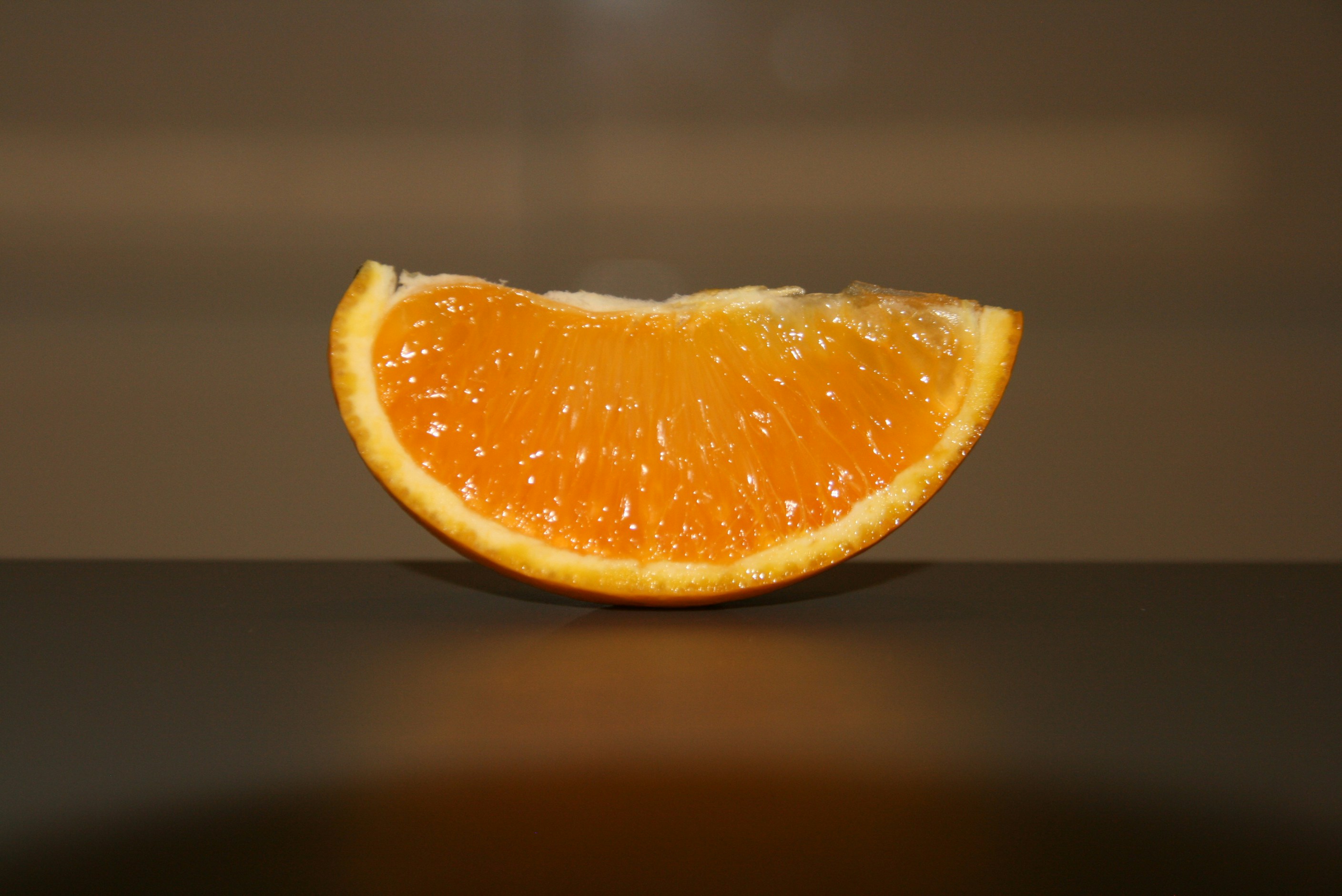 Citrus Crown: A Slice of Dawn on a Minimal Stage