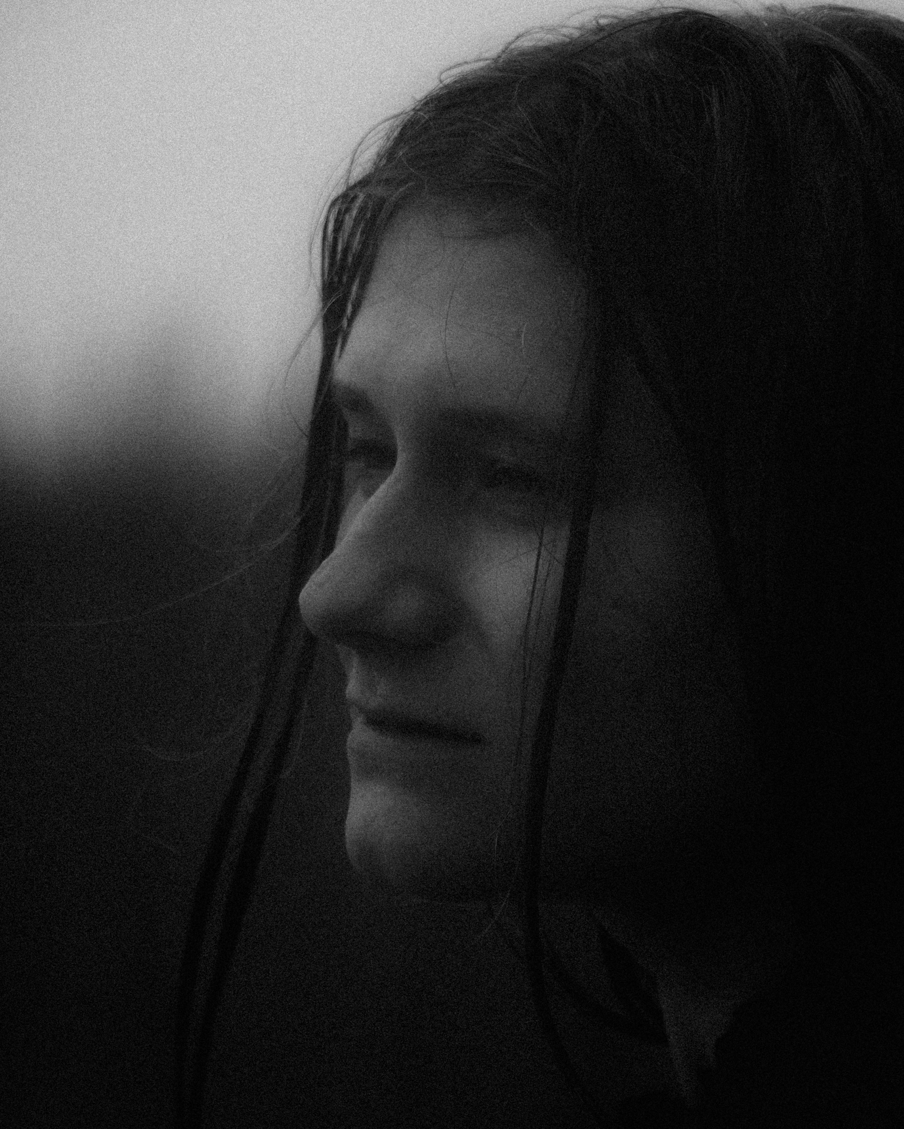 Quiet Horizon: a Silhouette of Thoughtful Gaze