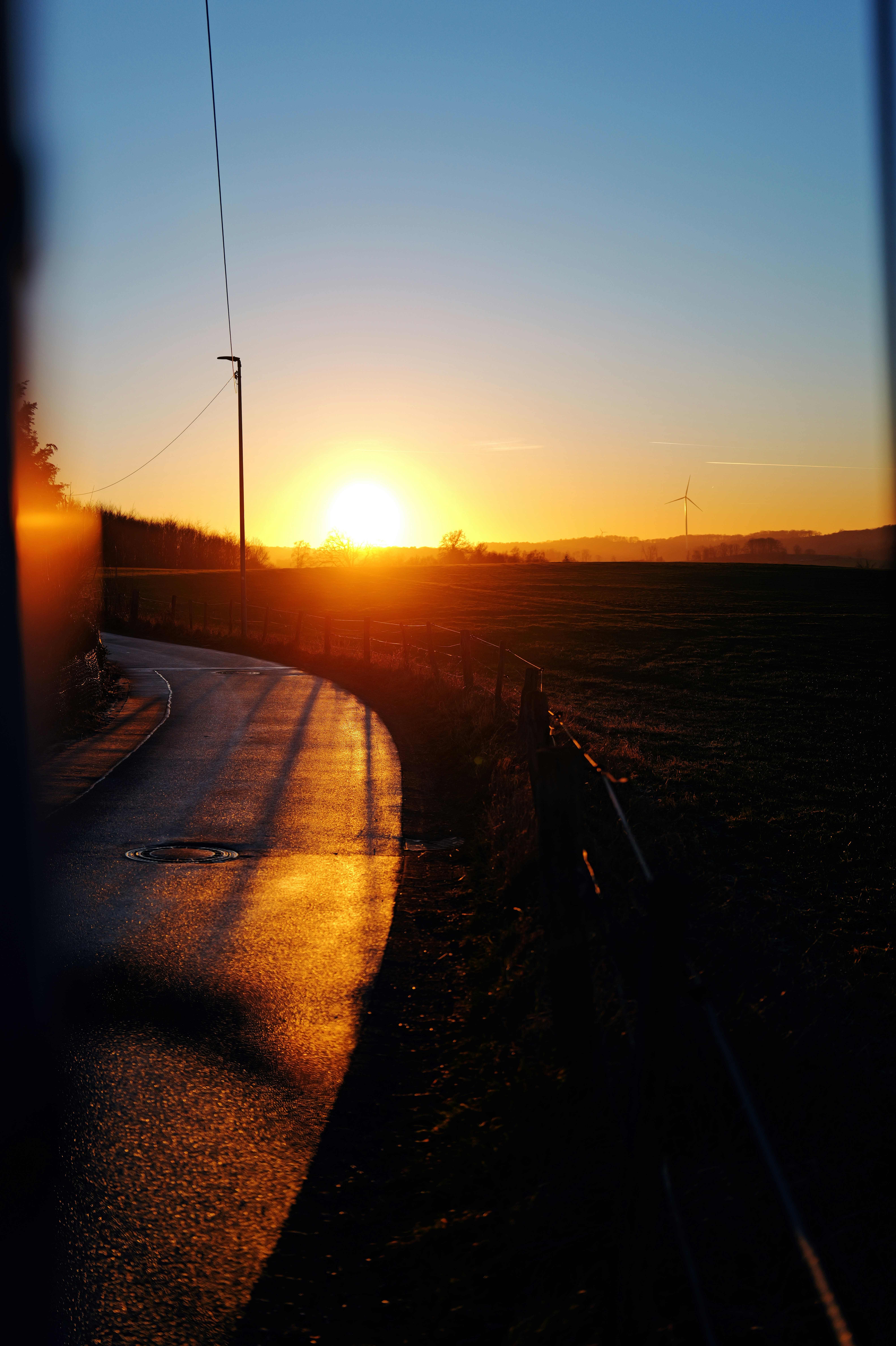 Sunlit Road to the Horizon