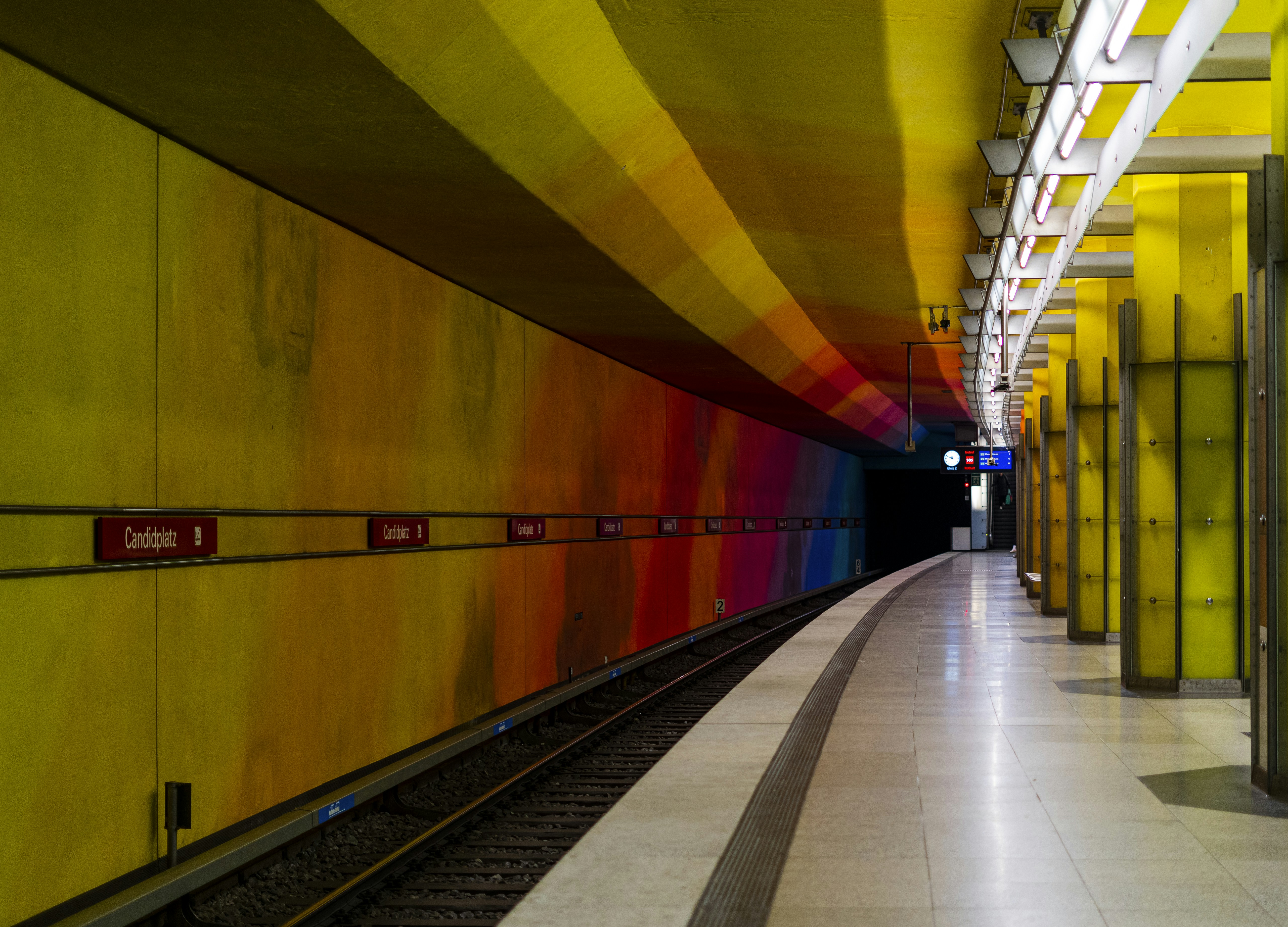 Rainbow Tunnel at the Train Platform