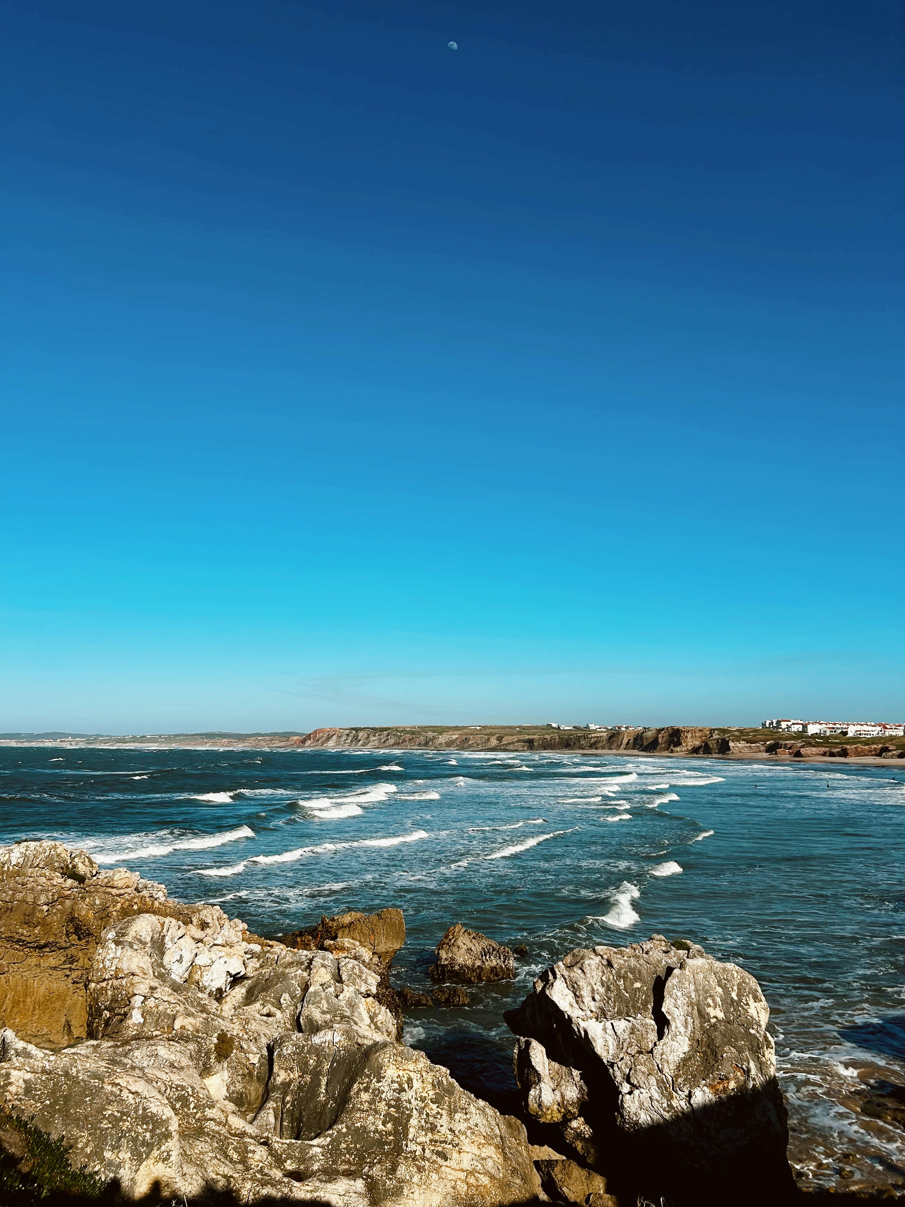 Coastal Edge: Rugged Rocks Meet the Quiet Horizon