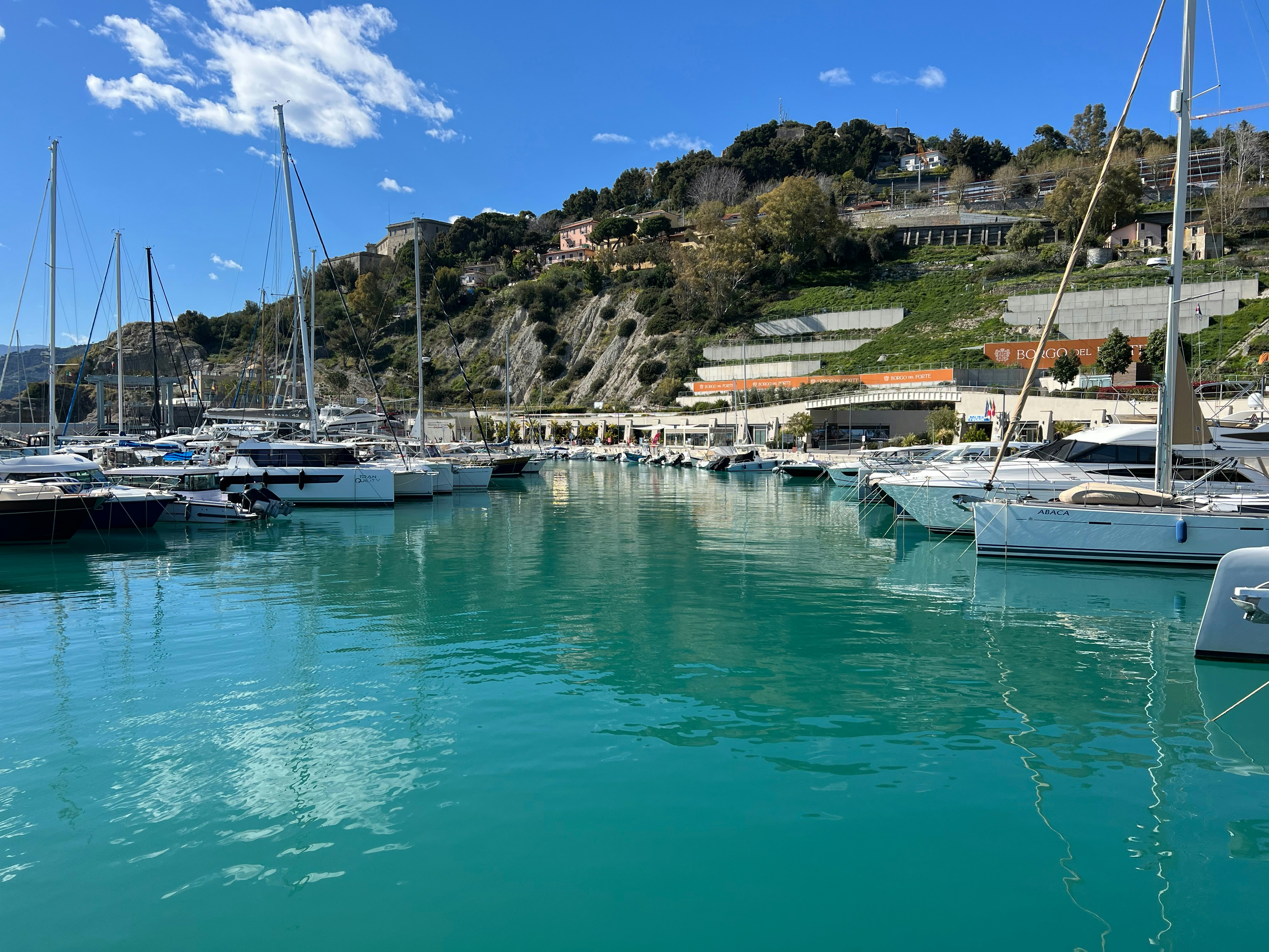 Turquoise Marina Quiet Under a Bright Sky