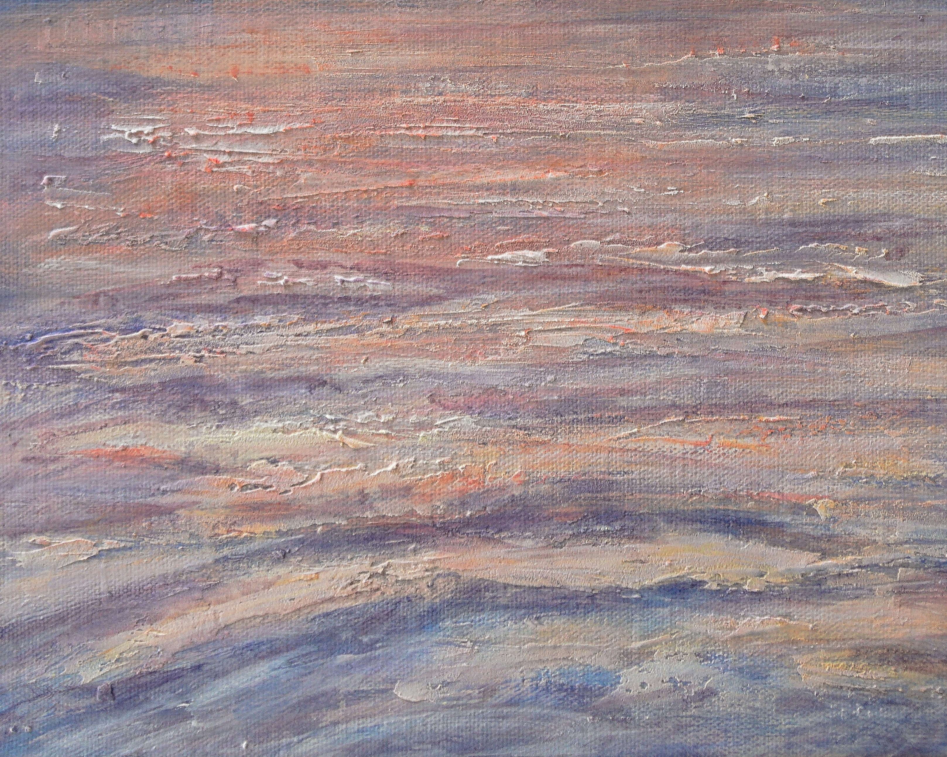 Horizon Hues: Palette of a Quiet Sea at Dusk