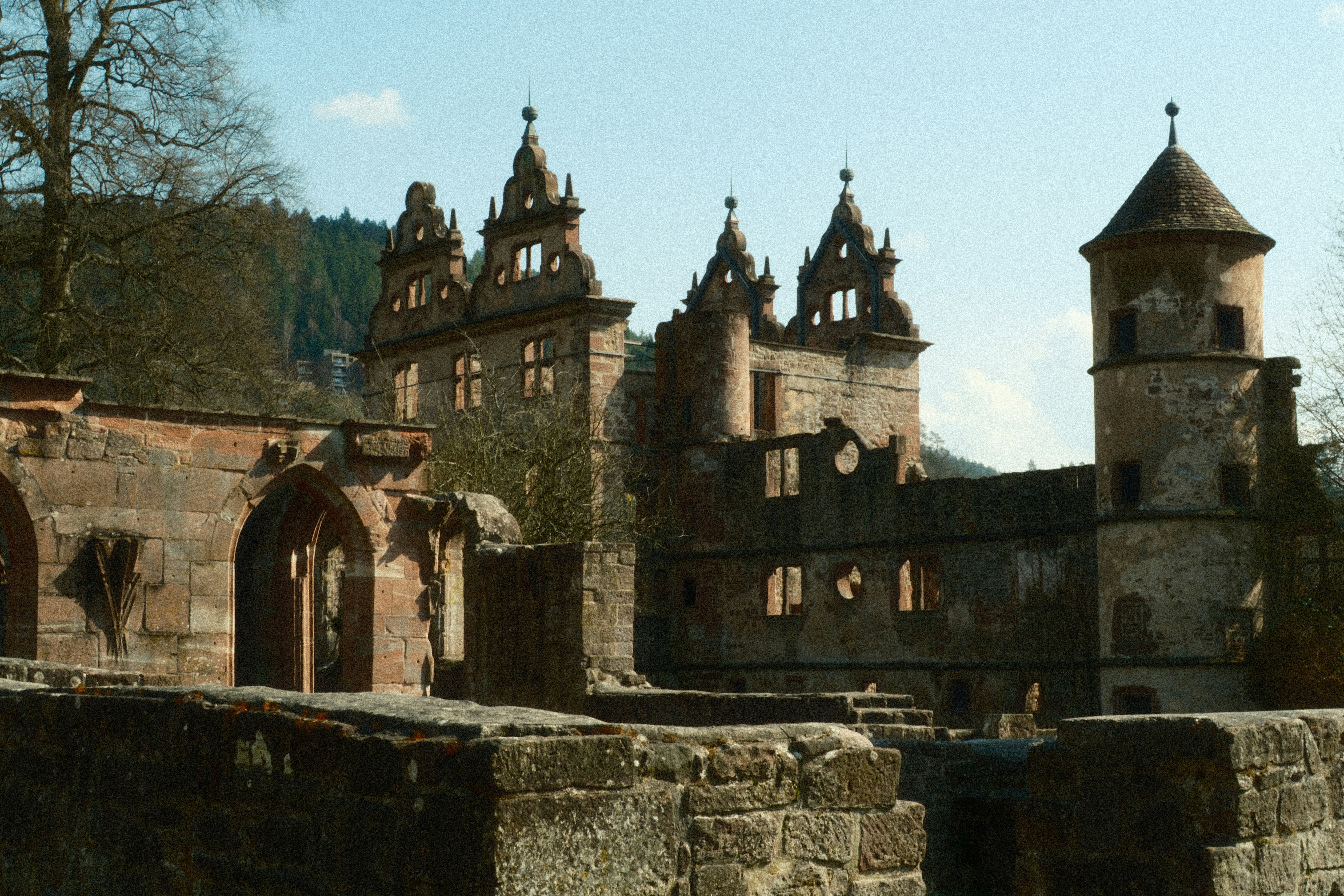 Sunlit Ruins of a Granada-Style Fortress