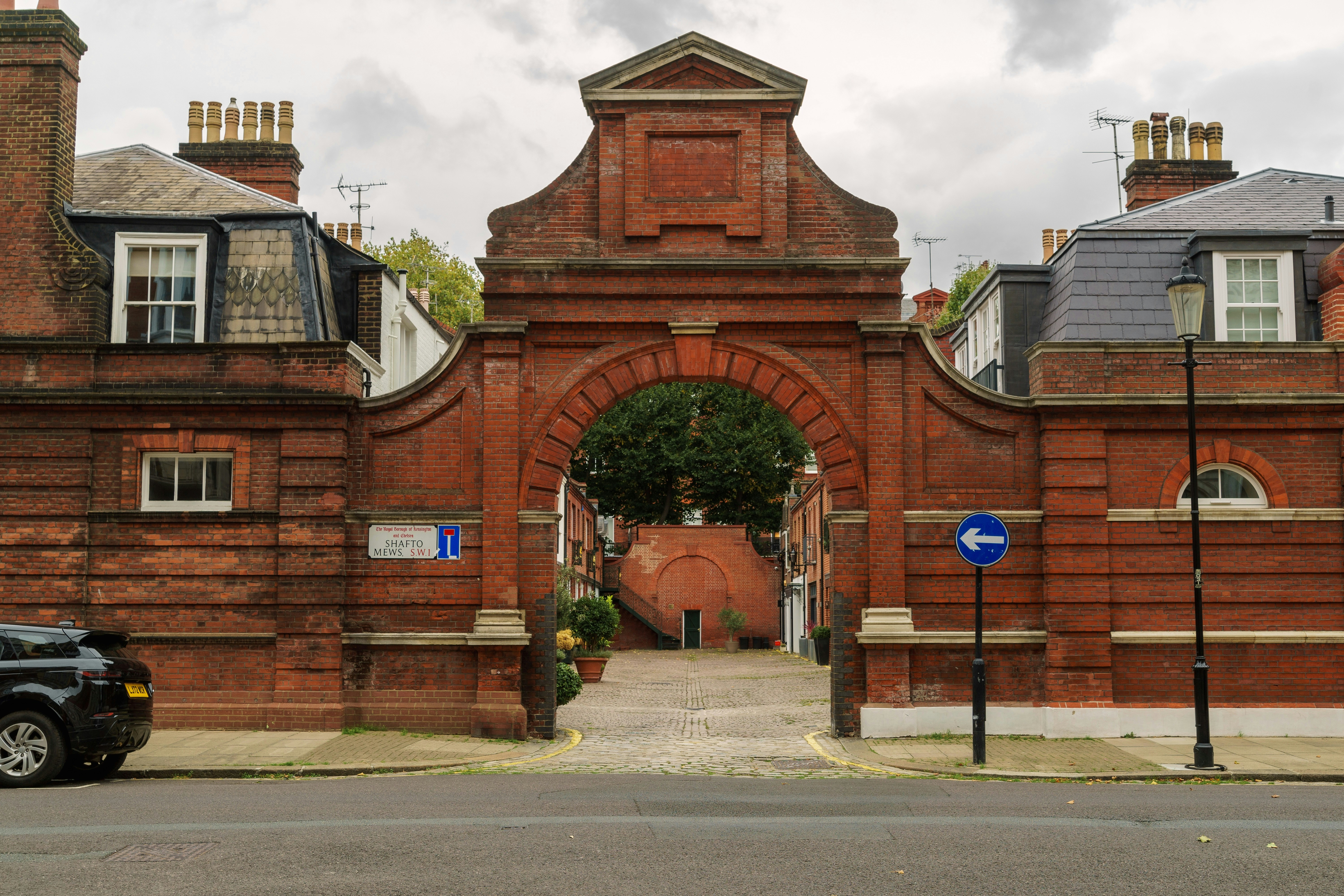 Brick Archway Gateway to the Quiet Courtyard