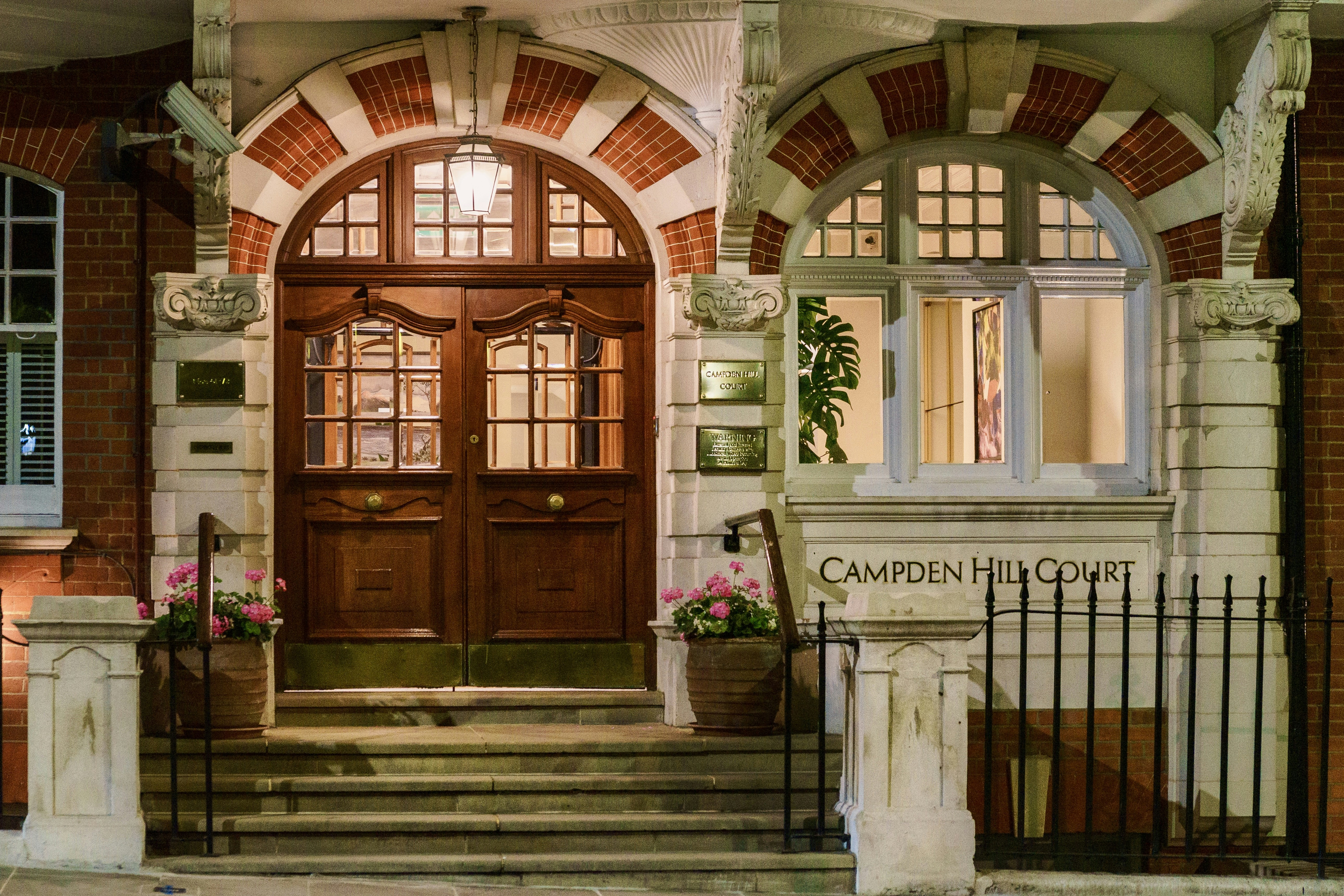 Stone Porch Glow: Historic Entrance to Campden Hill Court