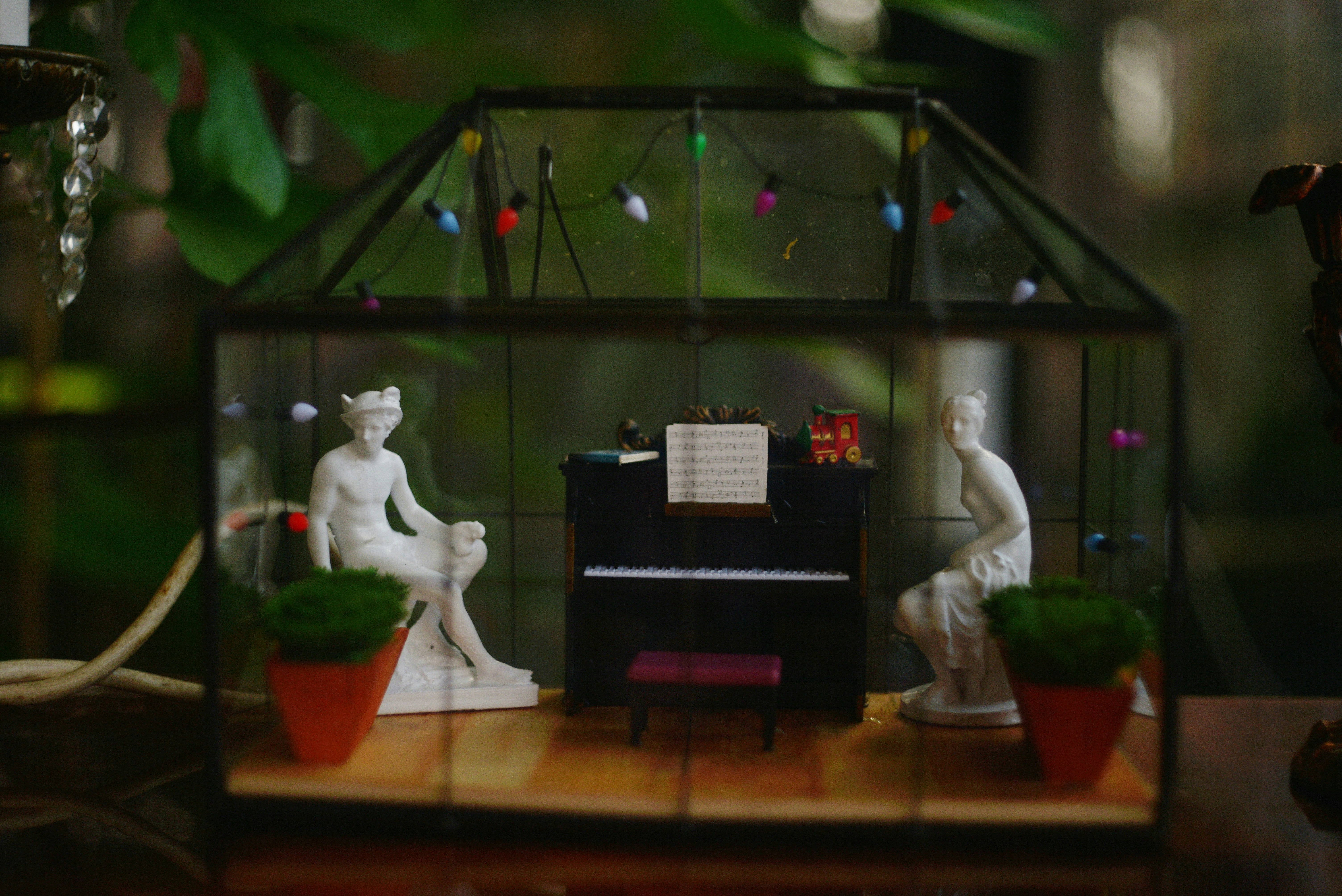 Miniature Concert Inside a Glass Conservatory