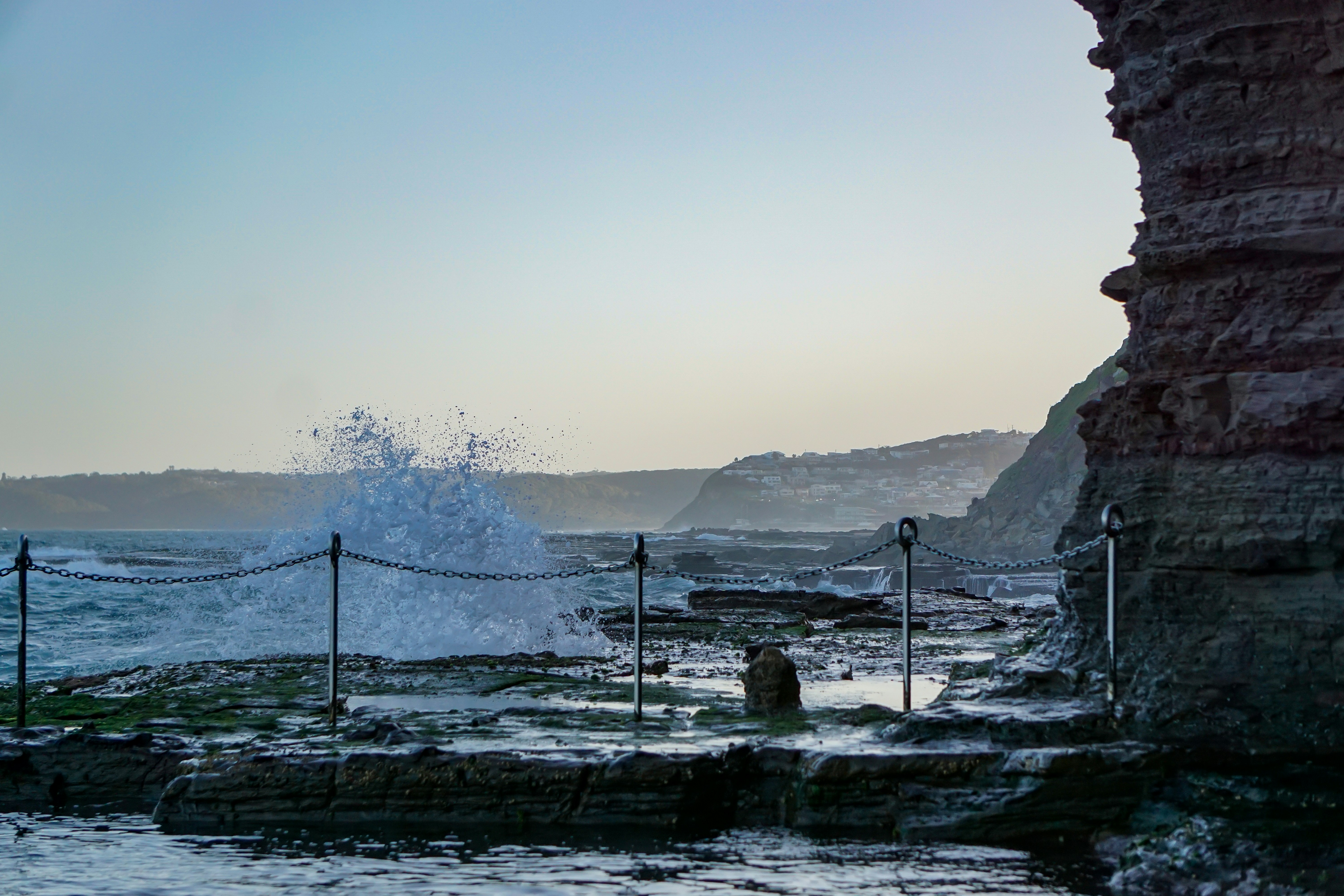 Sea Spray at the Cliff's Edge
