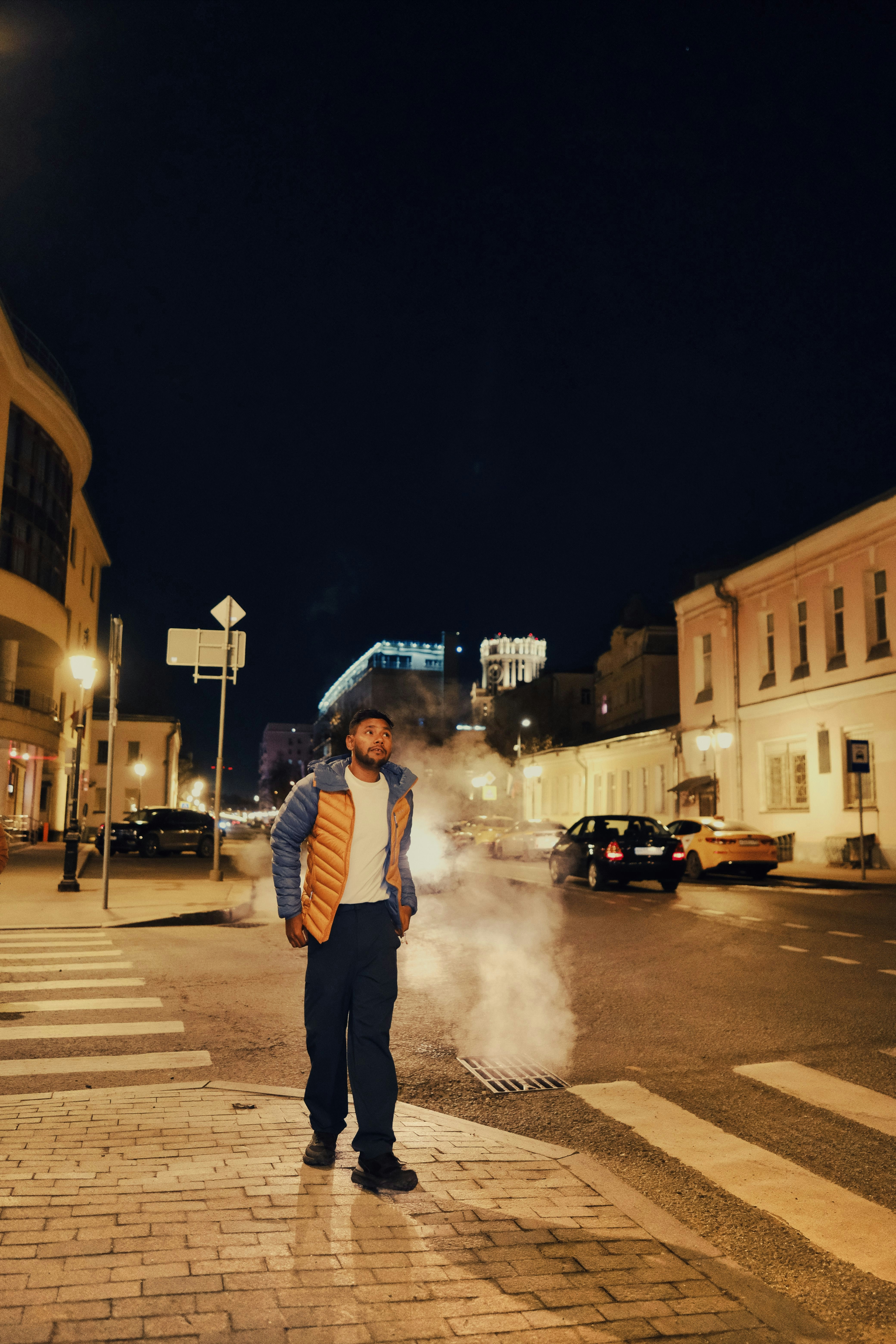 Nightwalker on a Neon-Edge Boulevard