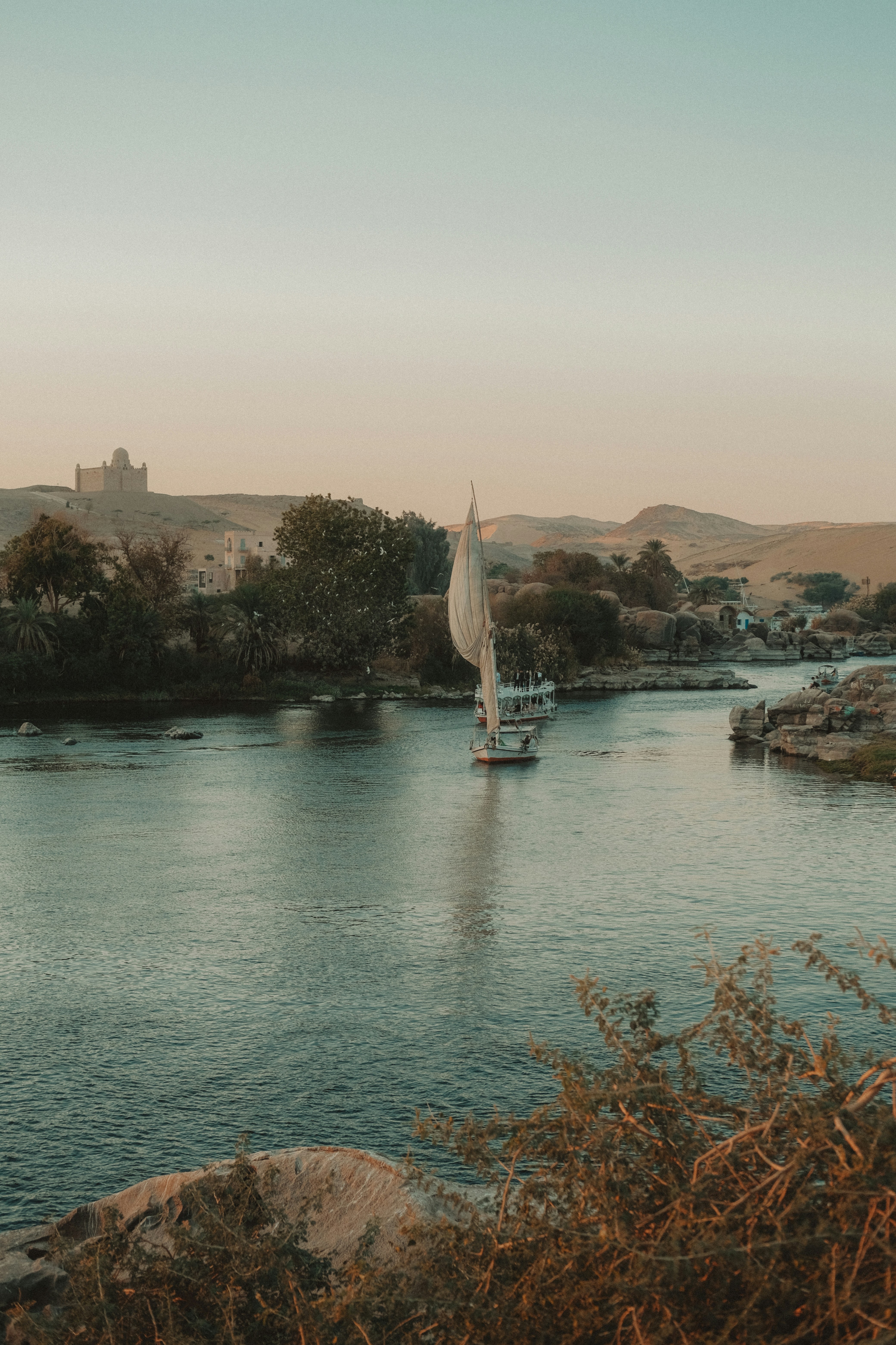 Sail on the Nile: A Quiet River Moment at Dusk