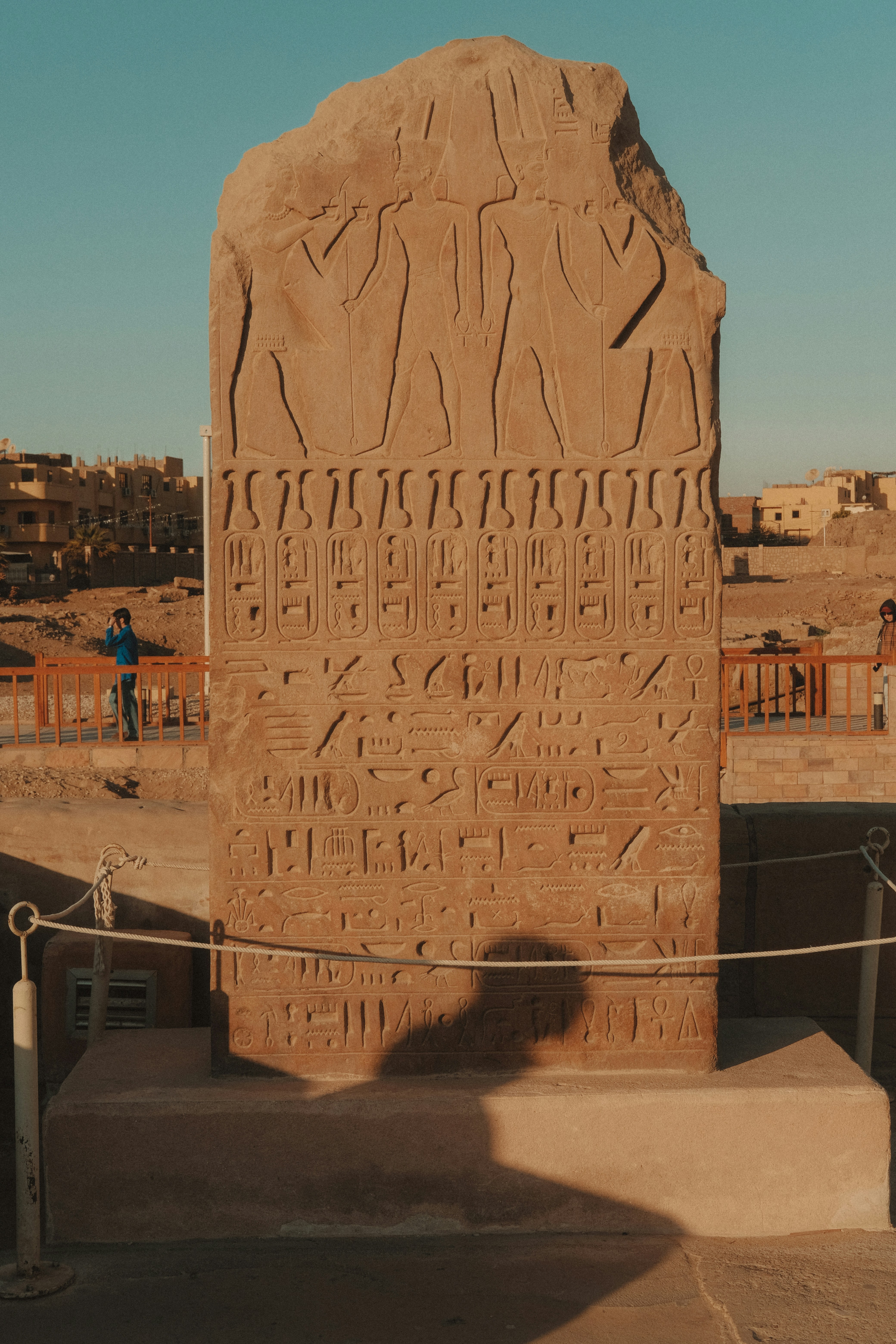 Ancient Obelisk In Desert Light