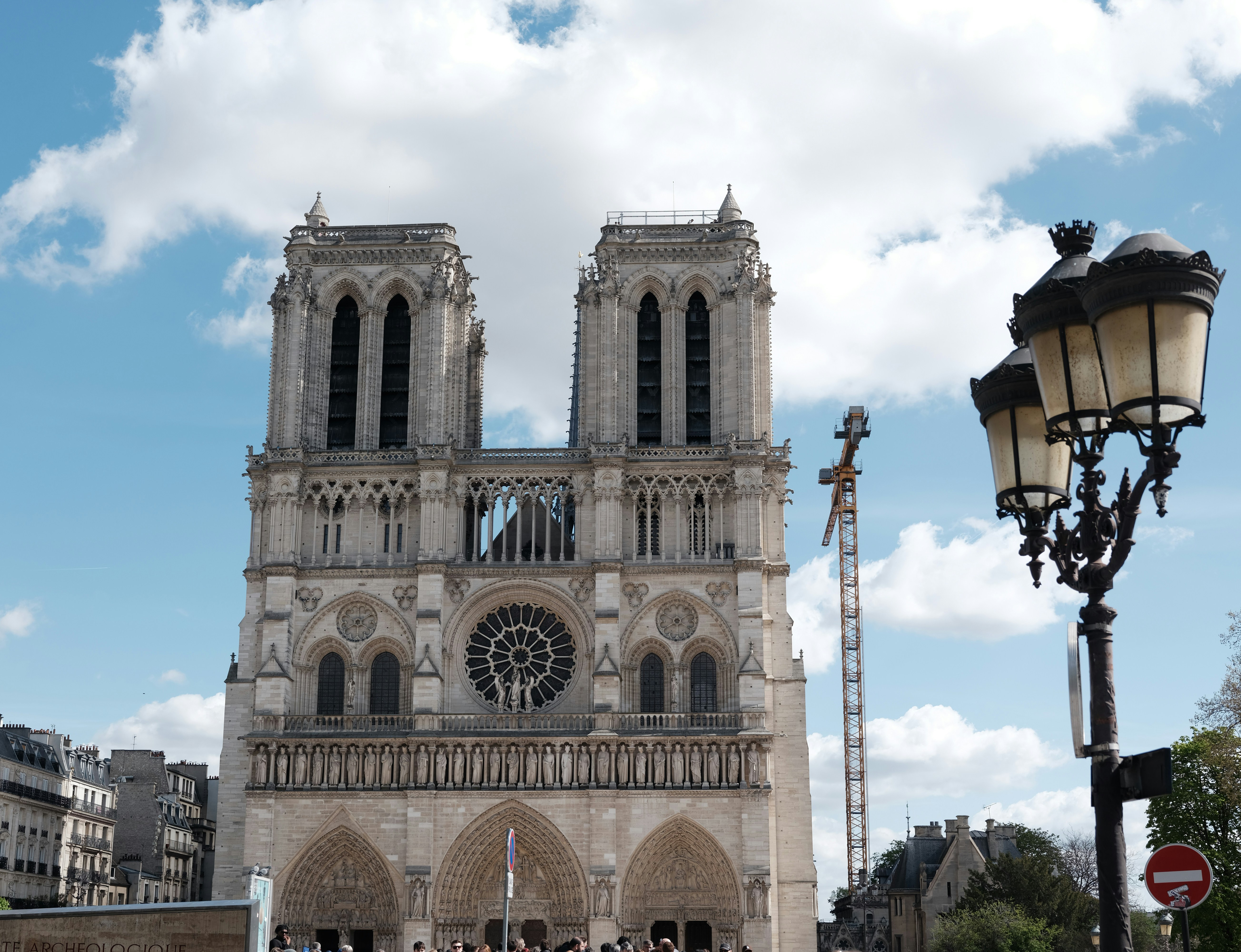 Notre-Dame Cathedral: Towers Reaching Toward a Blue Sky