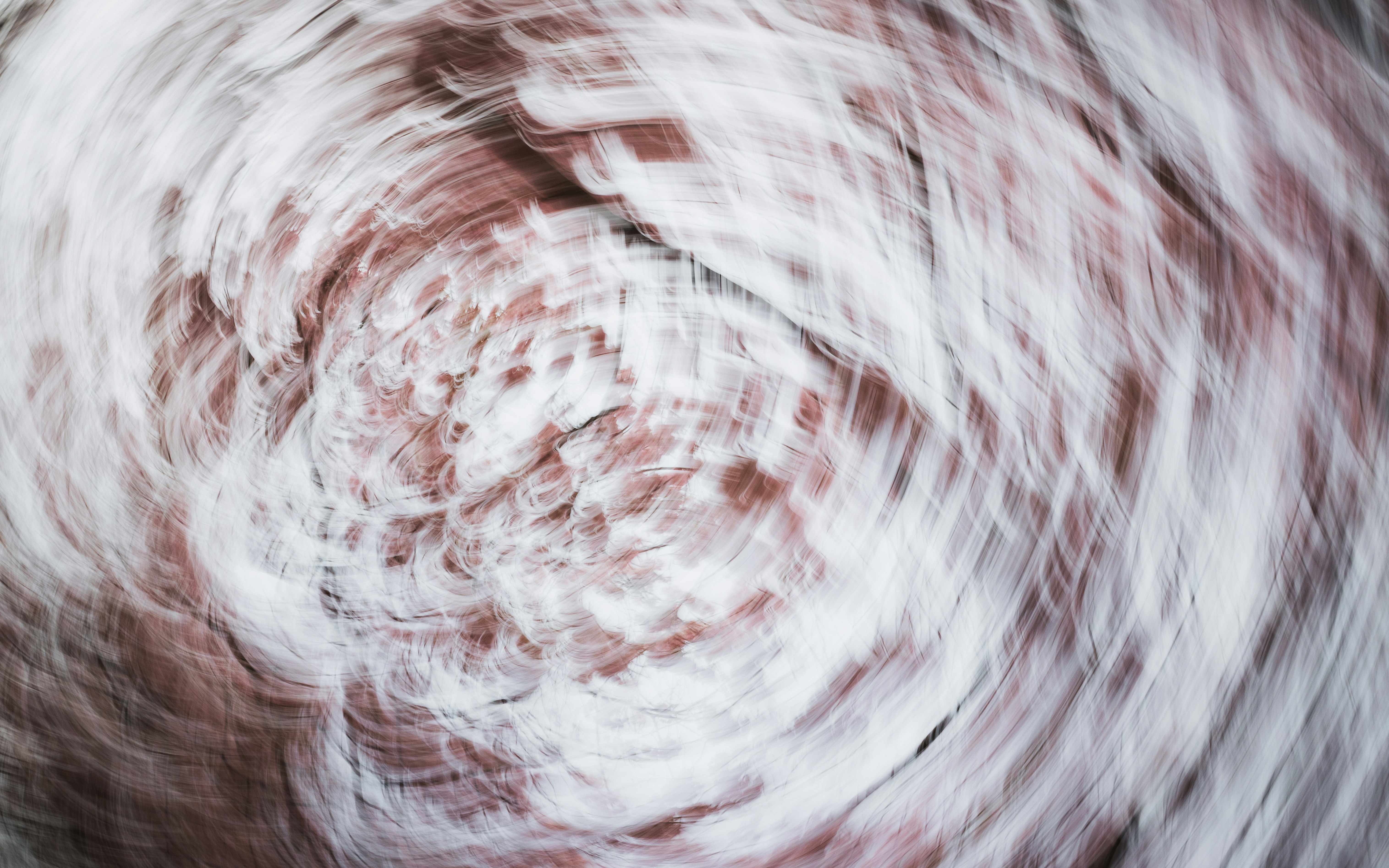 Swirl of Color: Abstract Vortex in a Burst of White and Rose