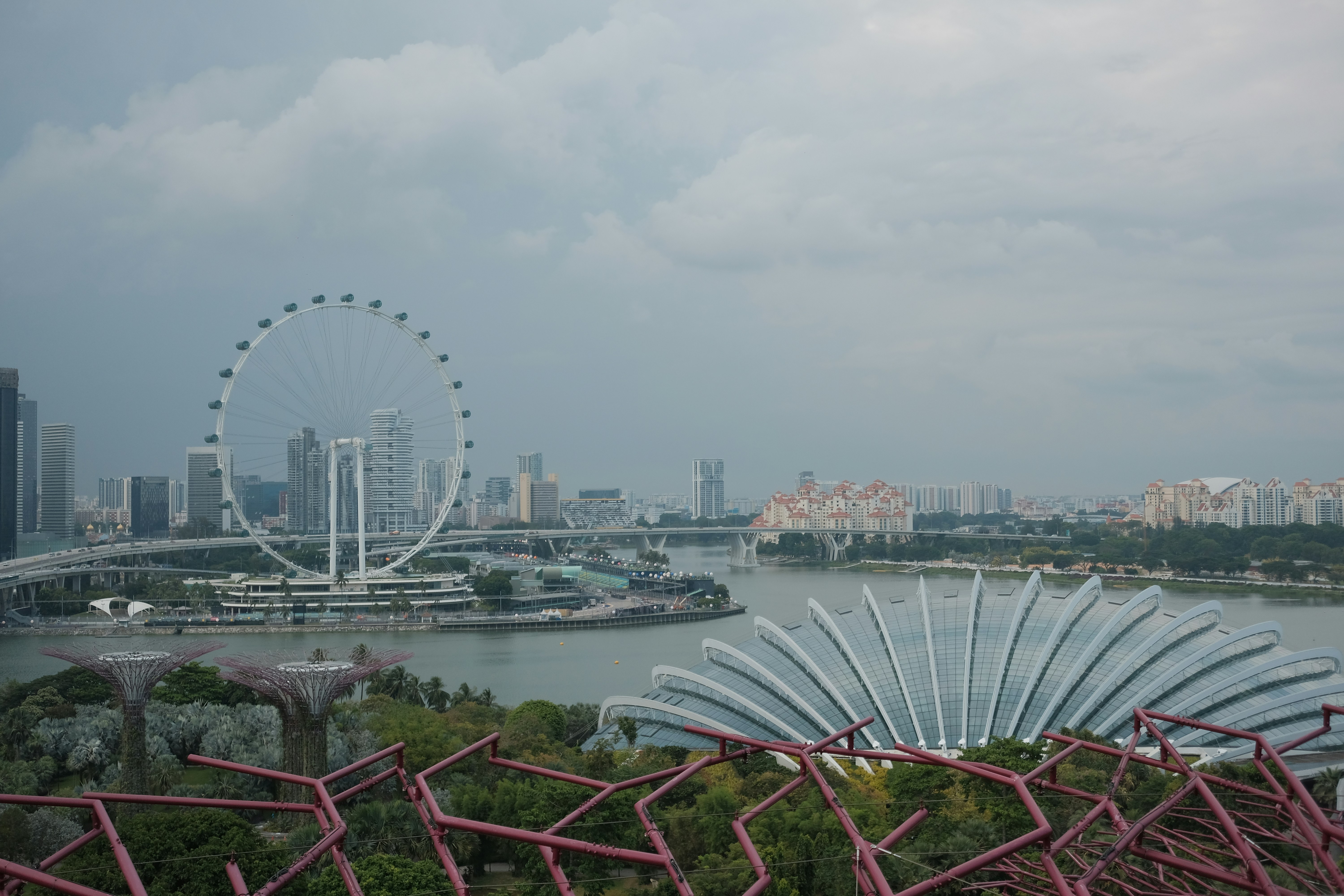 City by the Wheel: A Panoramic Moment Over Marina Bay